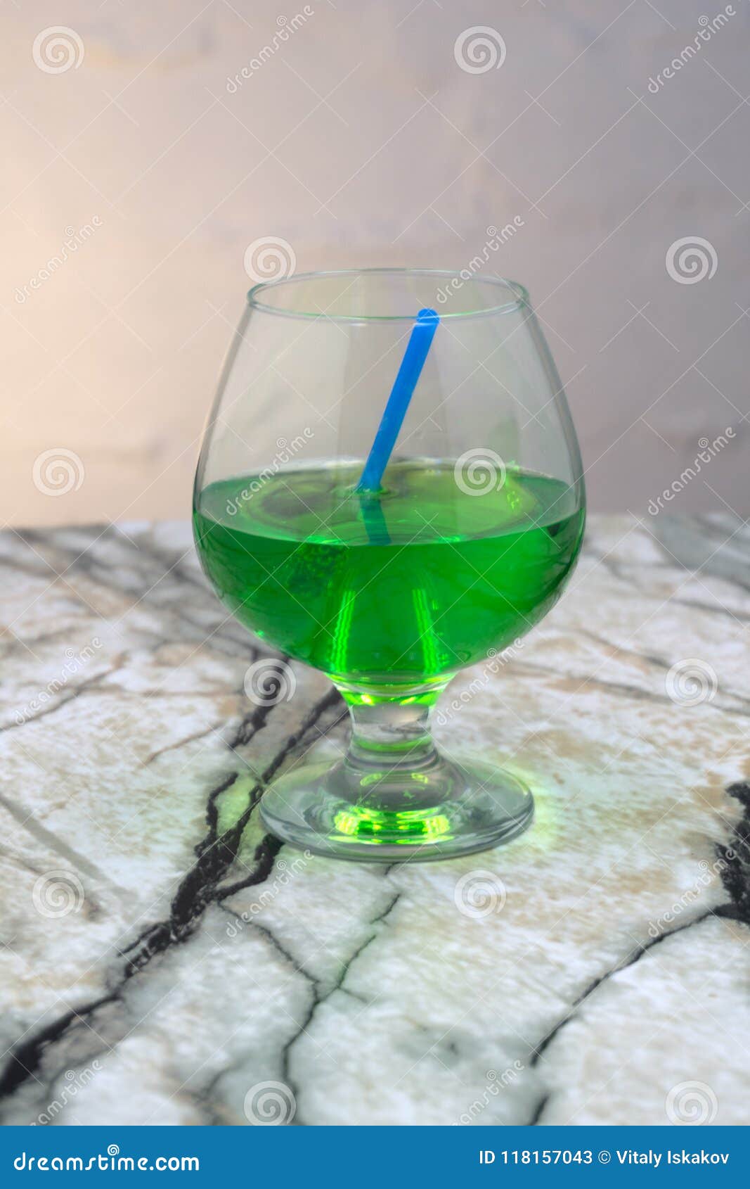 Green Alcohol Cocktail Set with Splash Isolated on White . Stock Image ...