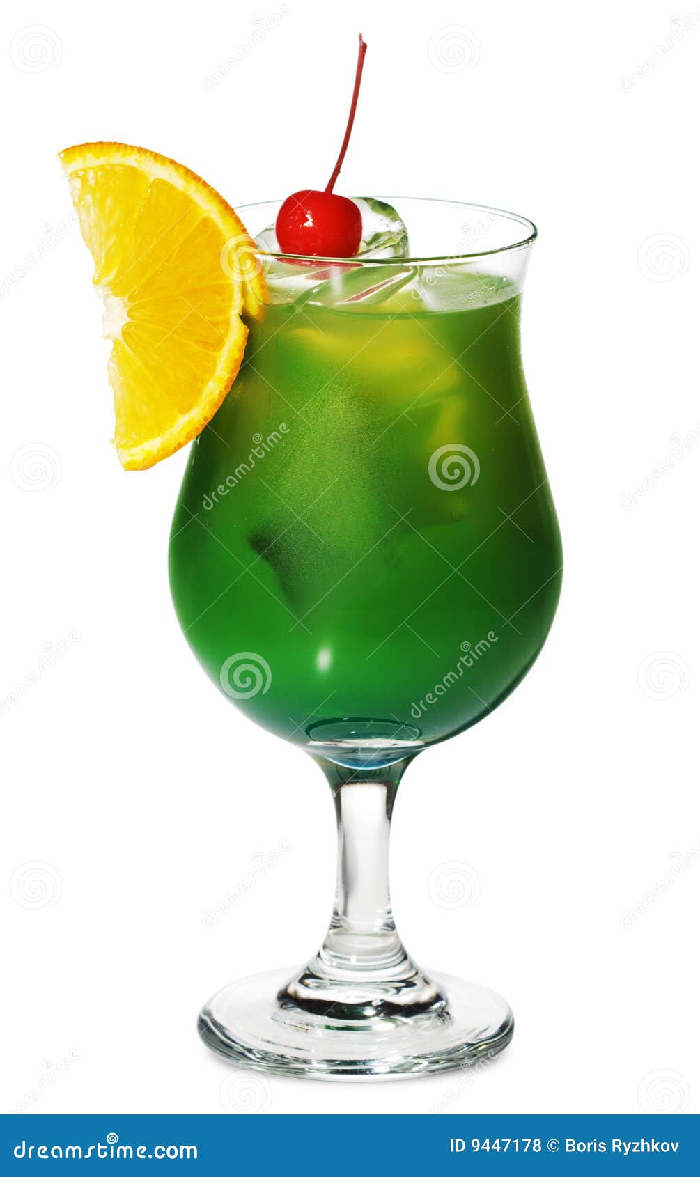Green Alcoholic Cocktail stock photo. Image of cool, dark - 9447178