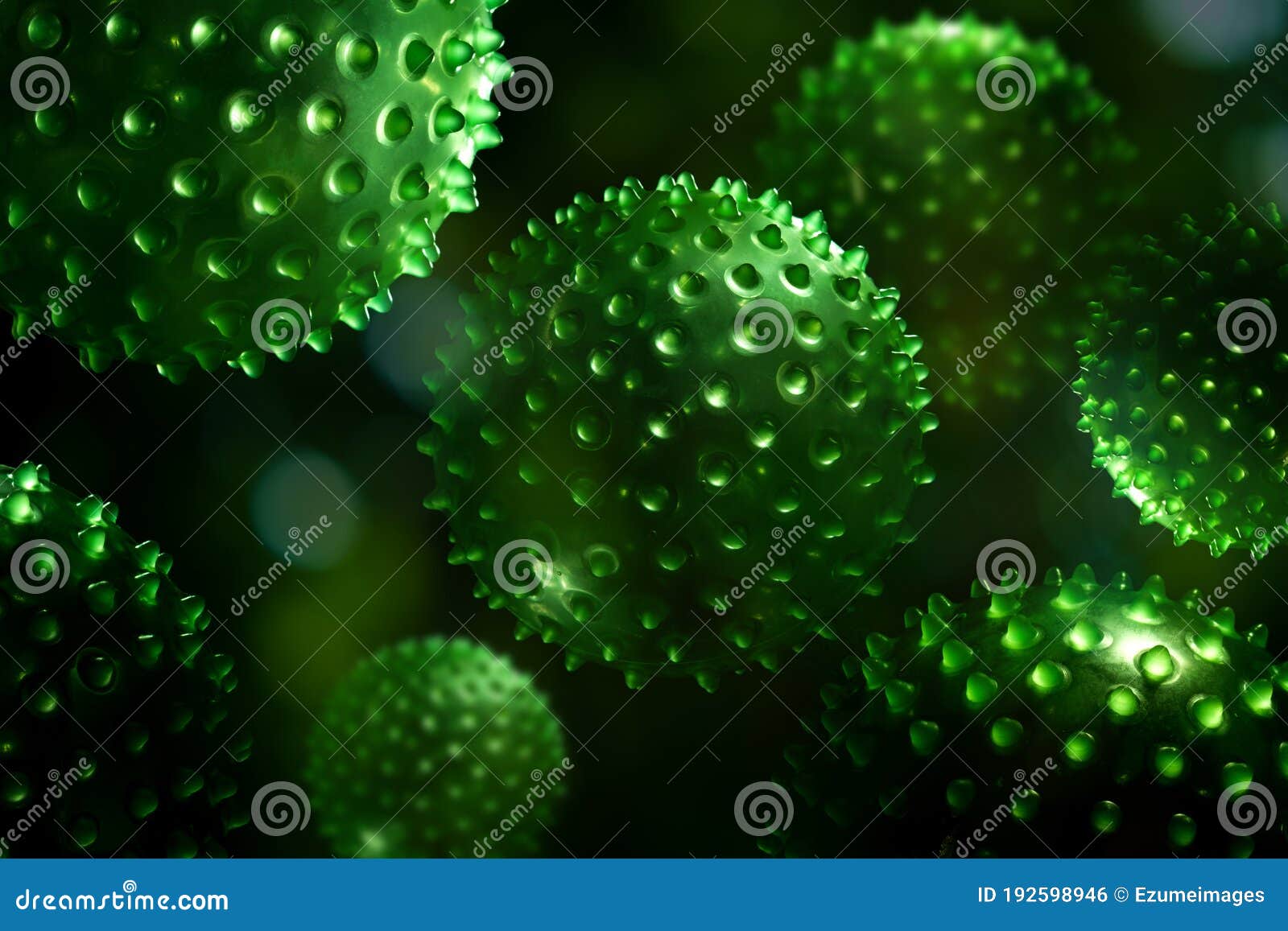 Green Algae Cells 3D Illustration Stock Photo - Image of microbiology ...