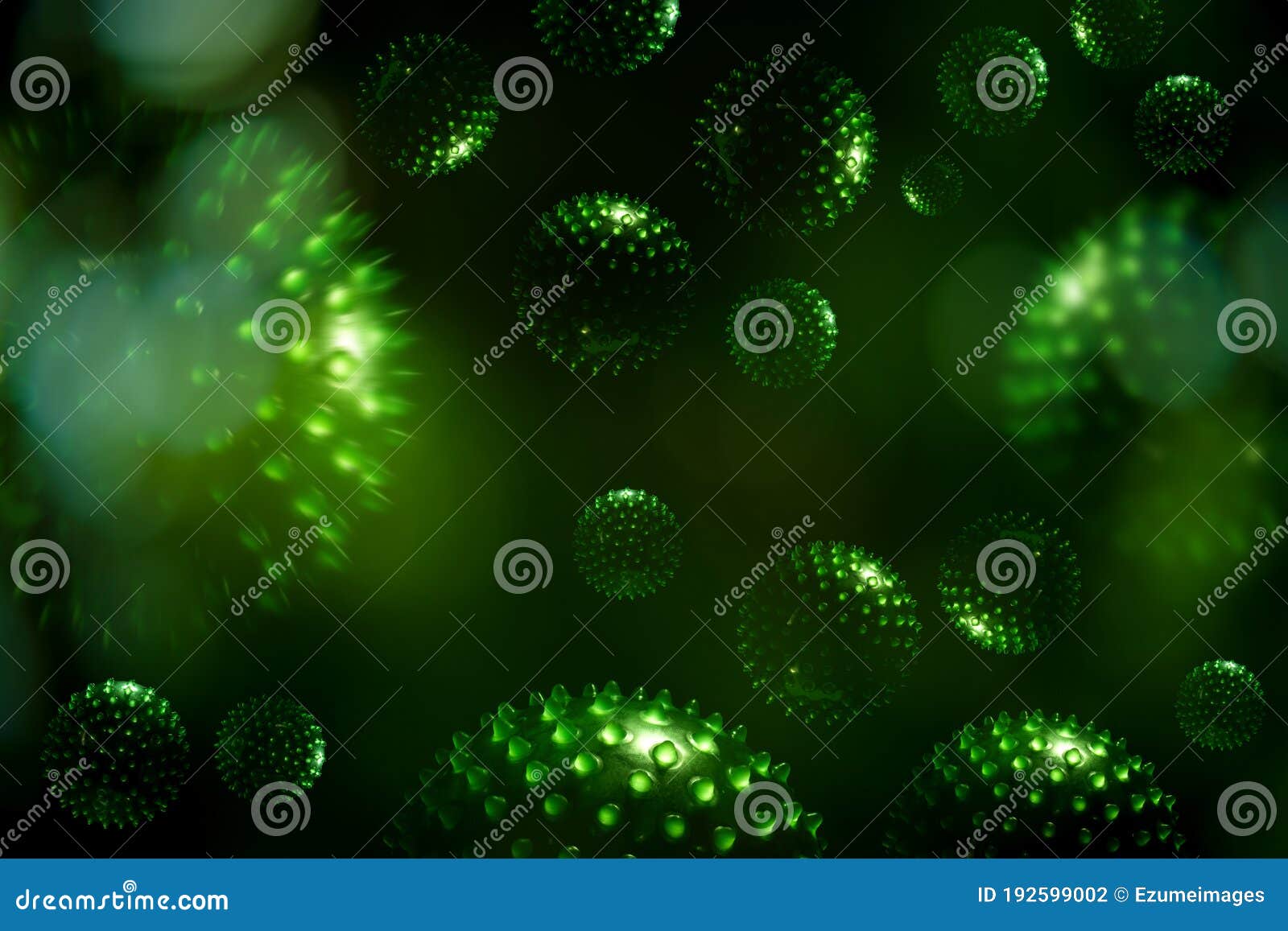 Green Algae Cells 3D Illustration Stock Photo - Image of health ...