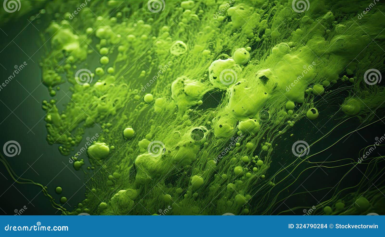 Green algae stock illustration. Illustration of chlorophyll - 324790284