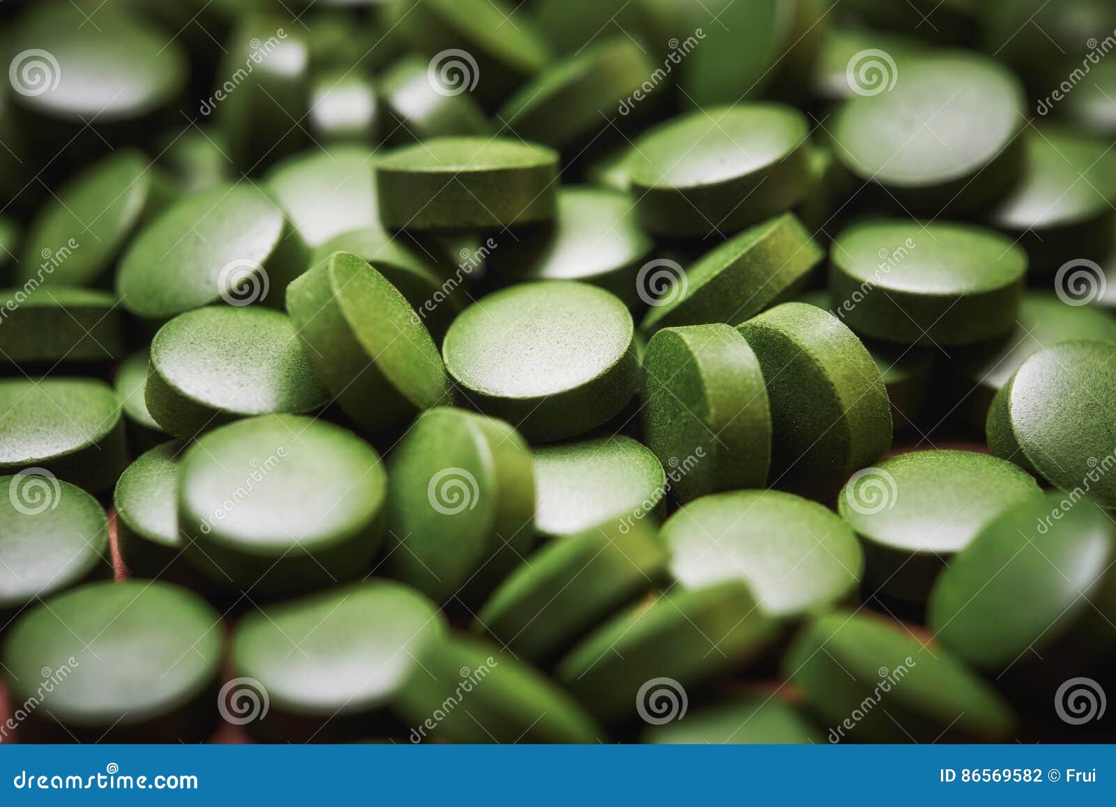 Green algae pills stock photo. Image of green, chlorella - 86569582