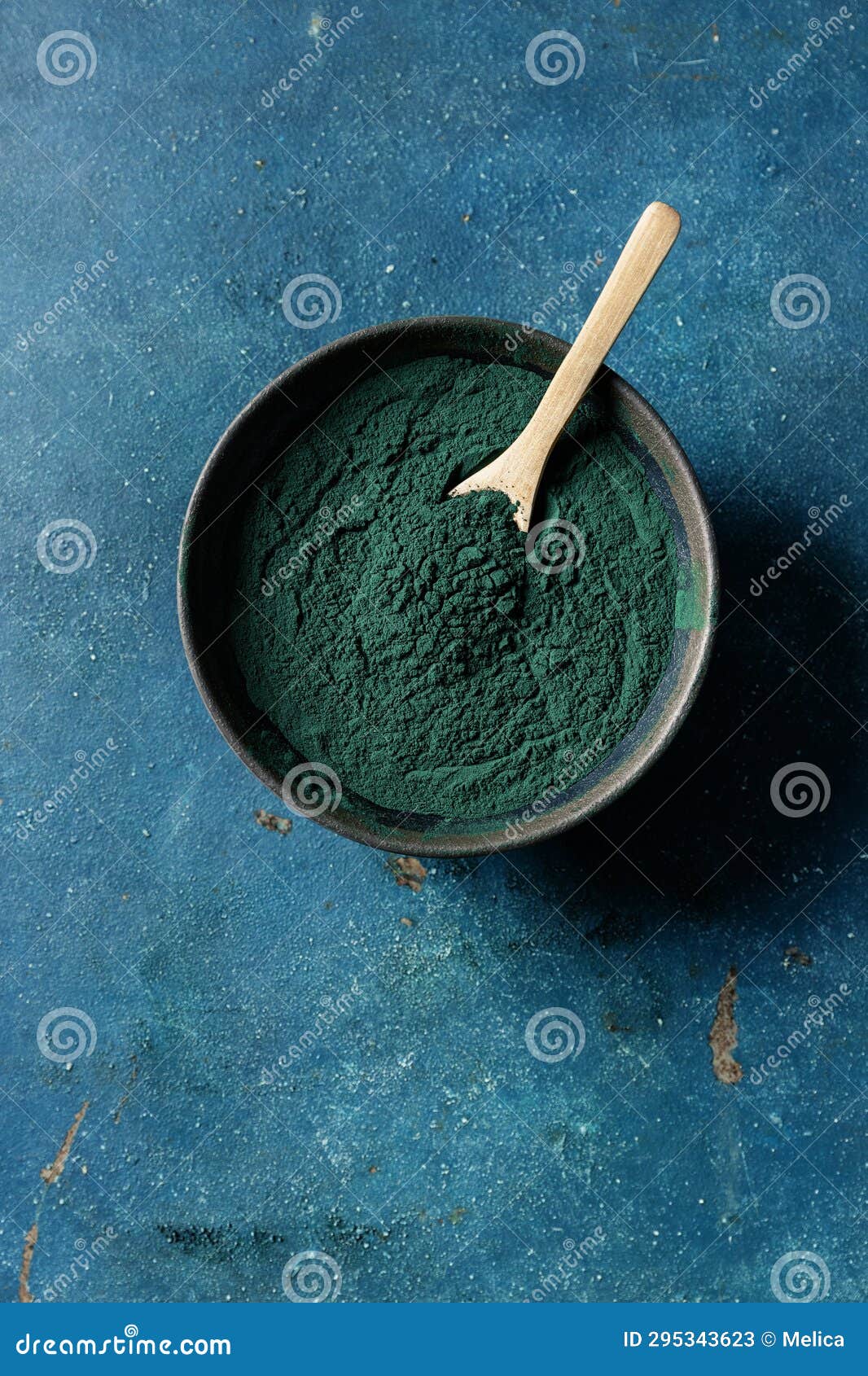 Green Algae Plant Powder Spirulina Stock Image - Image of healthy ...