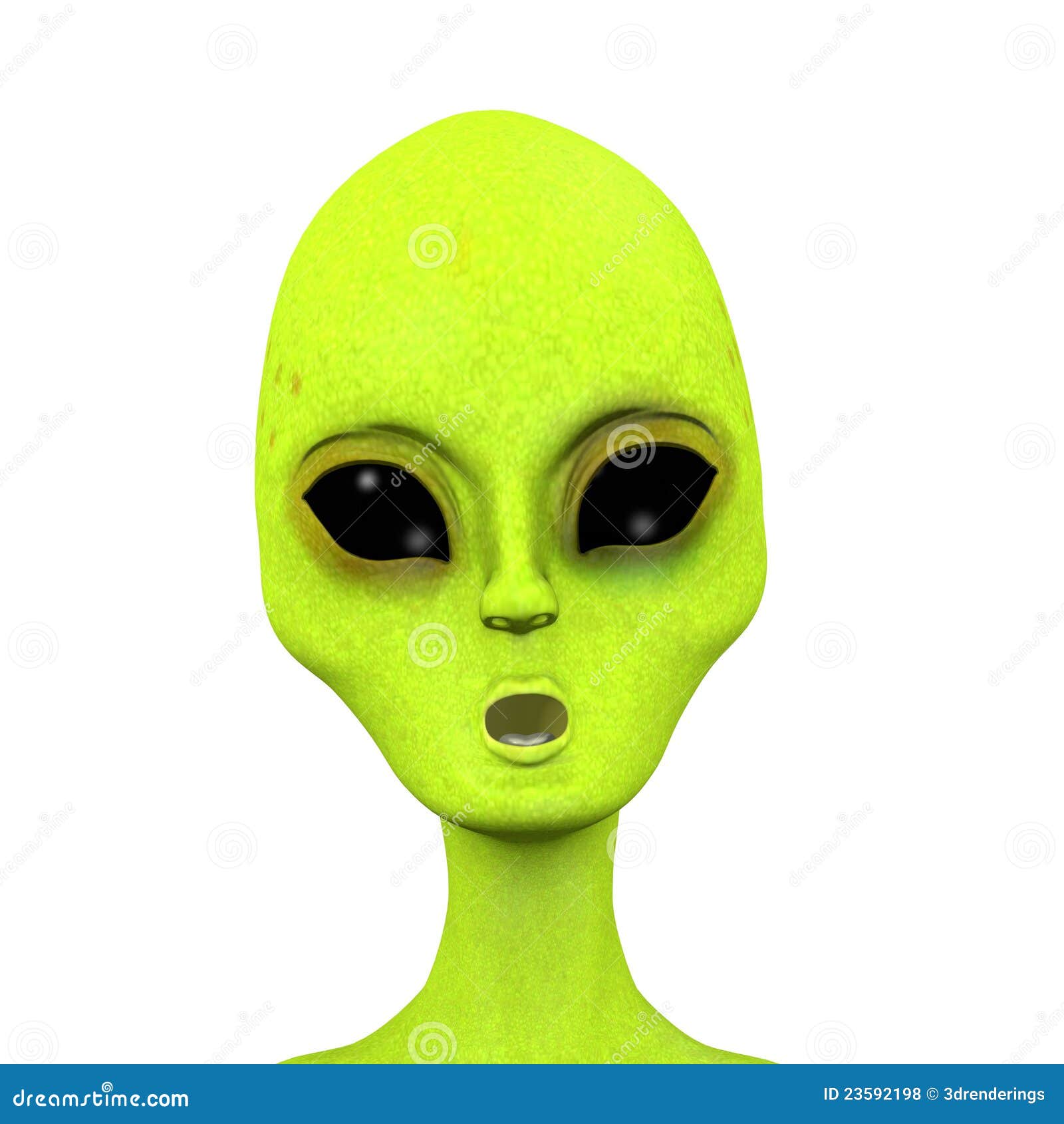 Green alien singing stock illustration. Illustration of green - 23592198