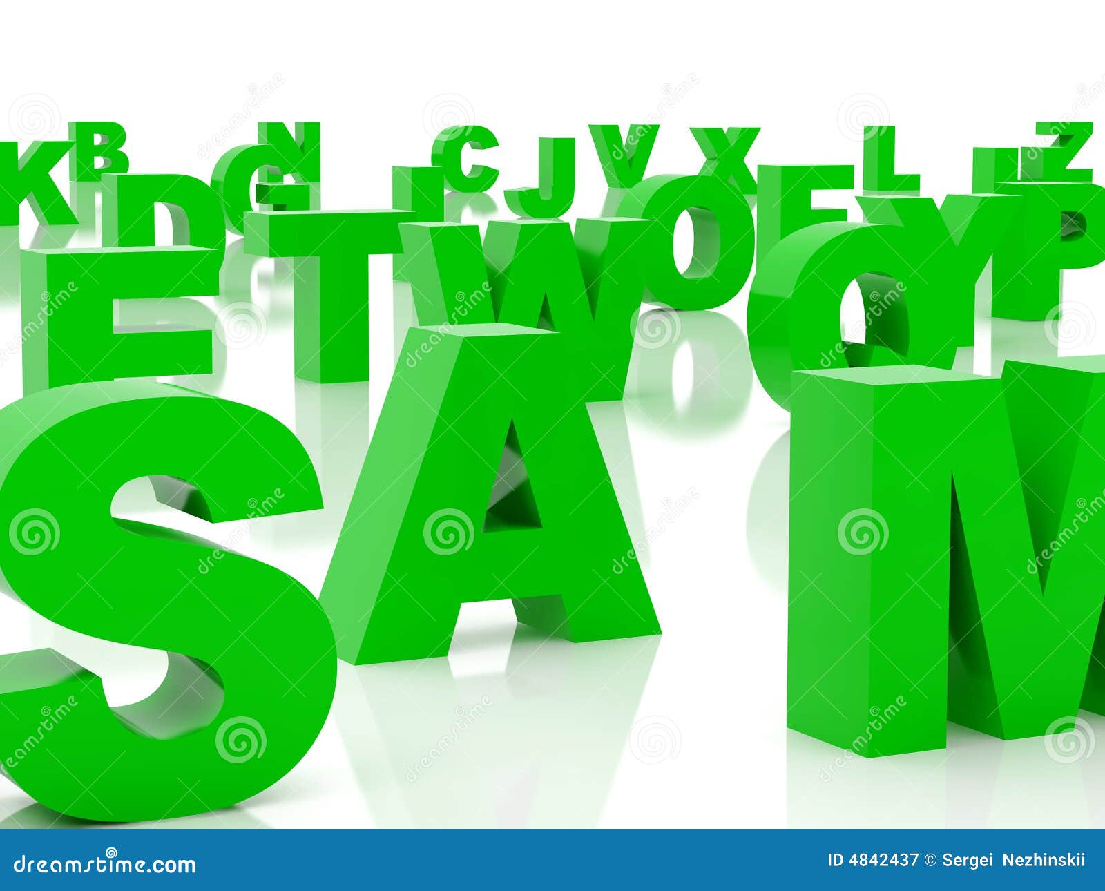 Green alphabet stock illustration. Illustration of alphabet - 4842437