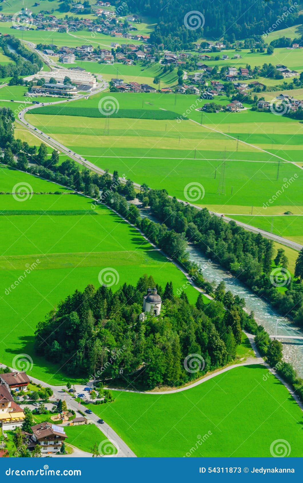 Green Alpine Meadows of the Alps, Austria Stock Image - Image of green ...
