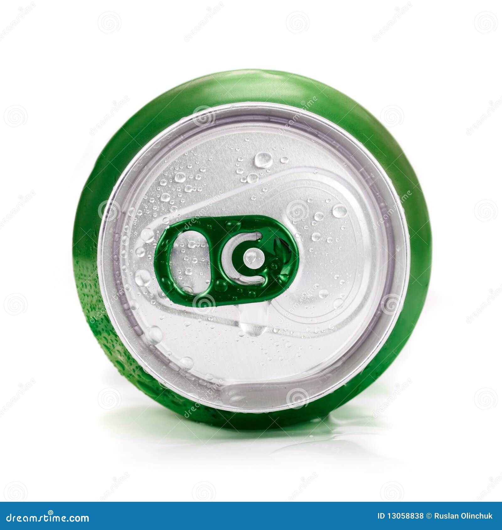 Green aluminum can stock photo. Image of beverage, aluminum - 13058838