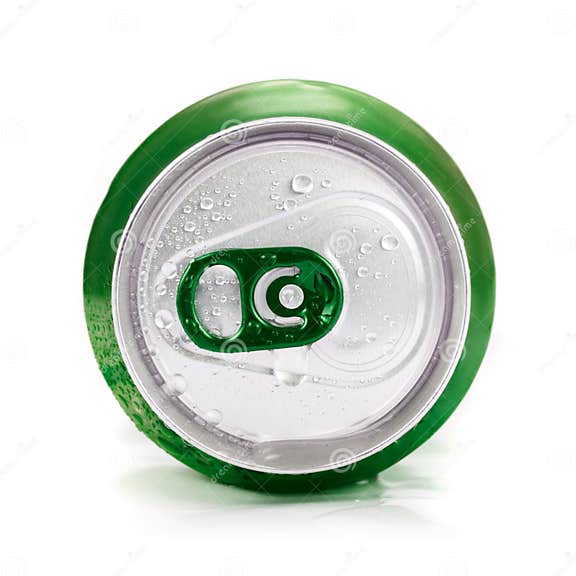 Green aluminum can stock photo. Image of beverage, aluminum - 13058838