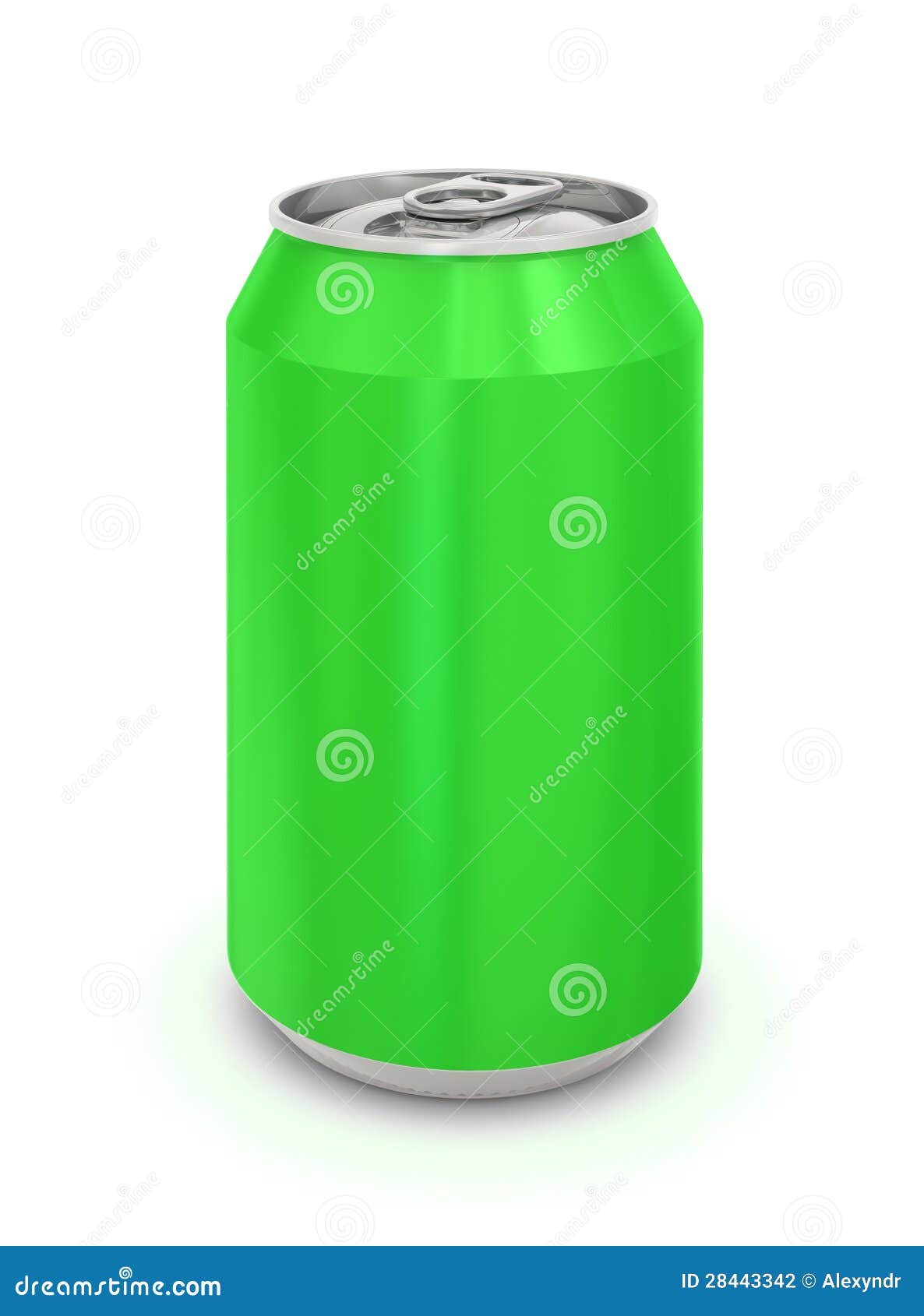 Green Aluminum Can stock illustration. Illustration of color - 28443342