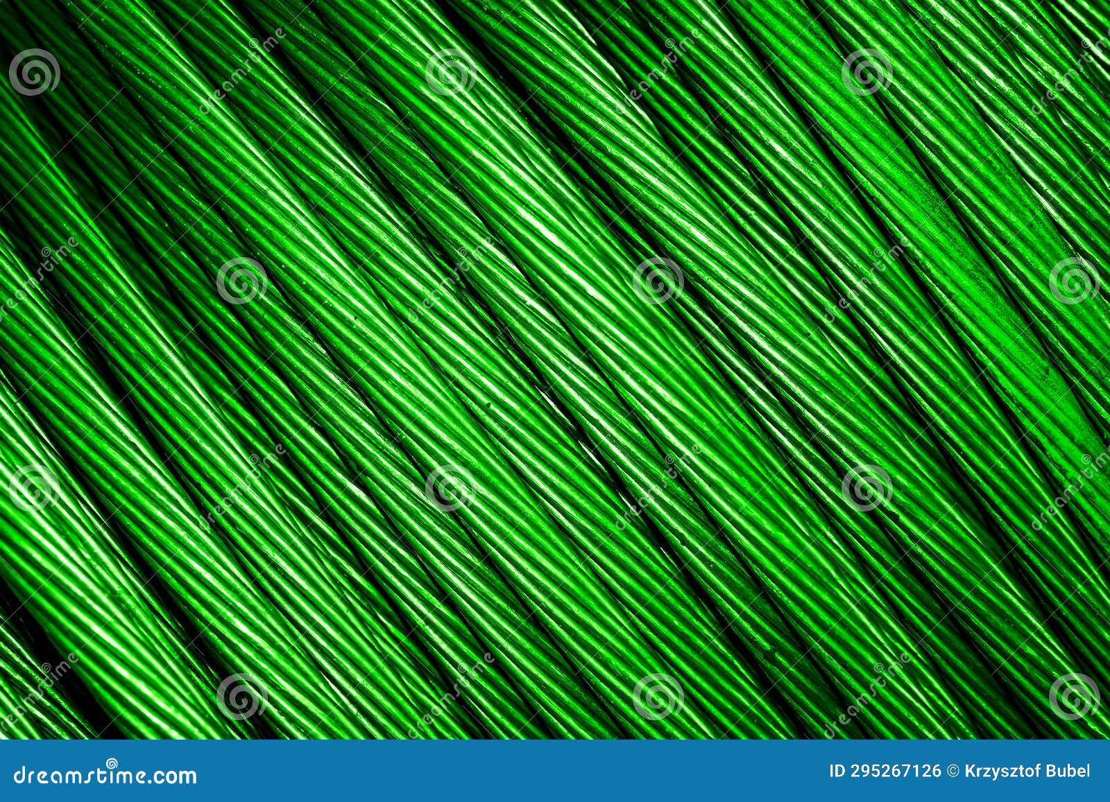 Green Aluminum Electric Cable.background or Texture Stock Photo - Image ...