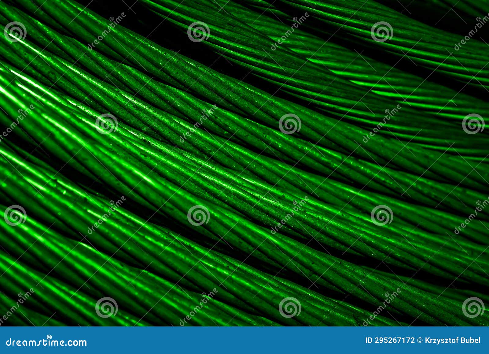 Green Aluminum Electric Cable.background or Texture Stock Photo - Image ...