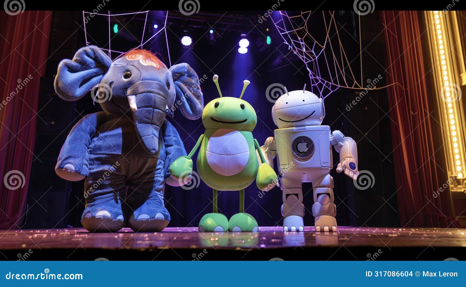 The Green Android Robot Mascot Bugdroid, the Plush Blue PHP Elephant ... The Green Android Robot Mascot Bugdroid, the Plush Blue PHP Elephant ...