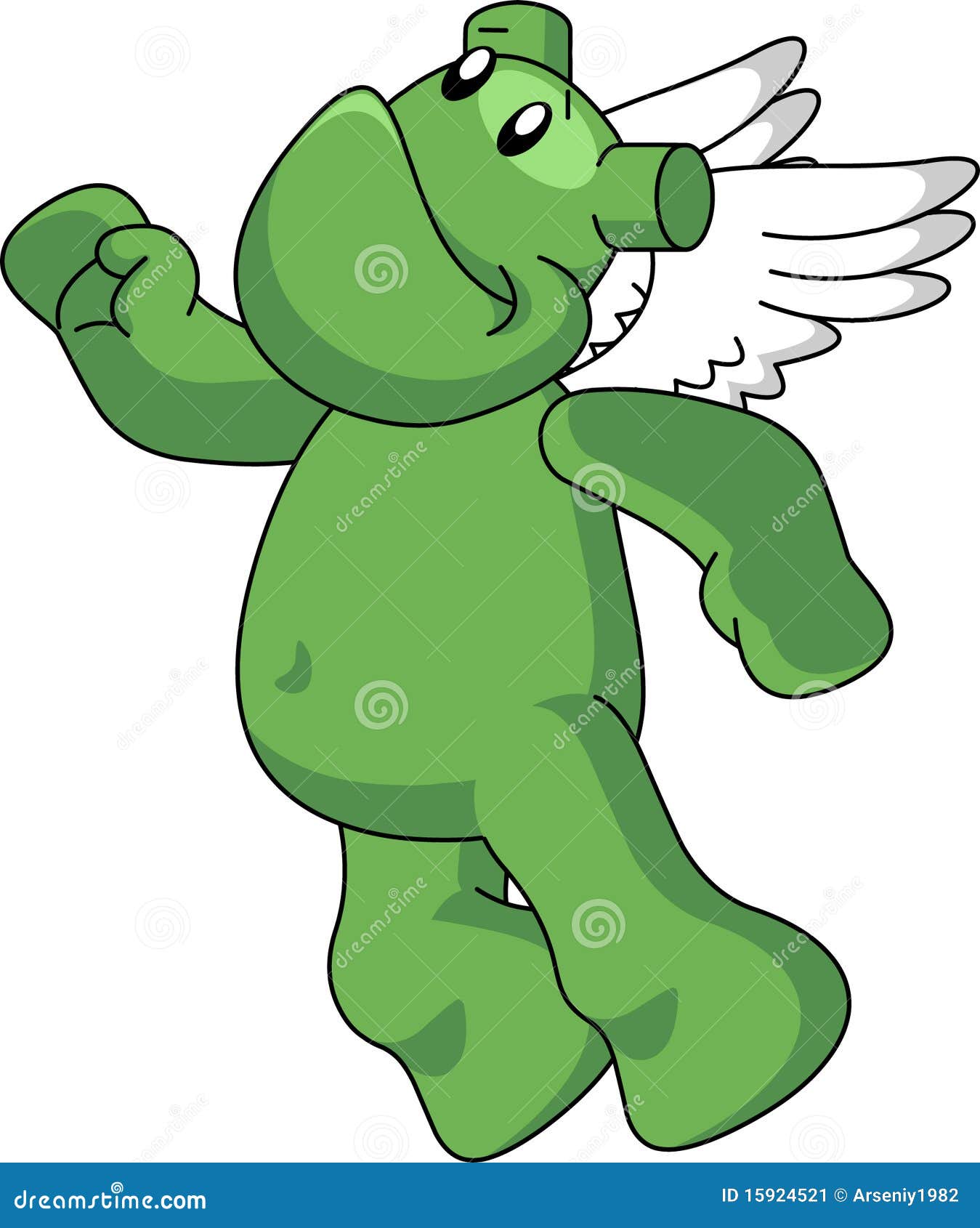 Green angel stock vector. Illustration of good, character - 15924521
