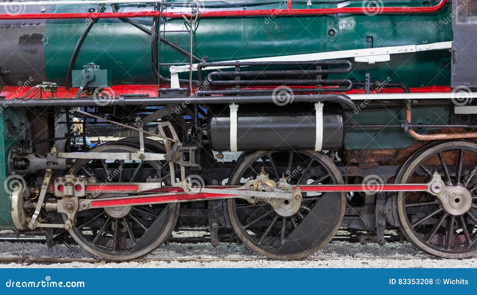 Green antique stream train stock photo. Image of journey - 83353208