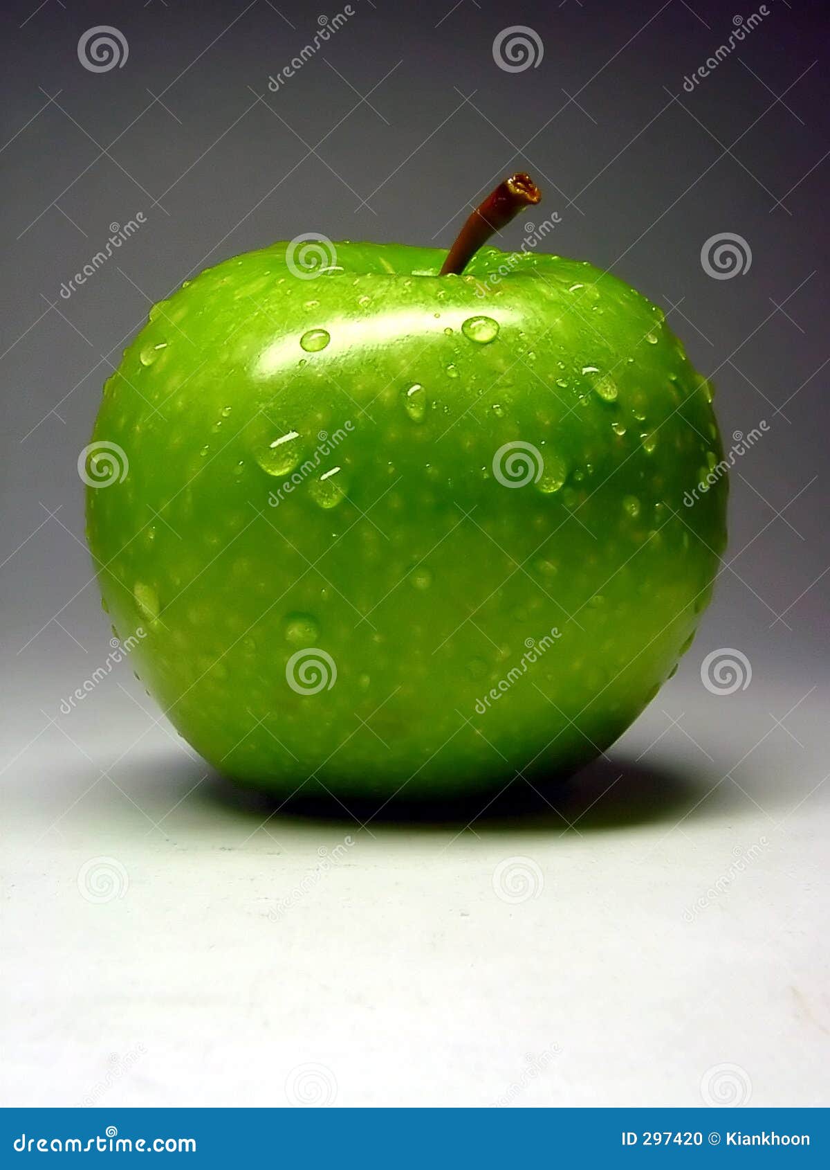 Green apple stock photo. Image of closeup, nature, waterdrop - 297420