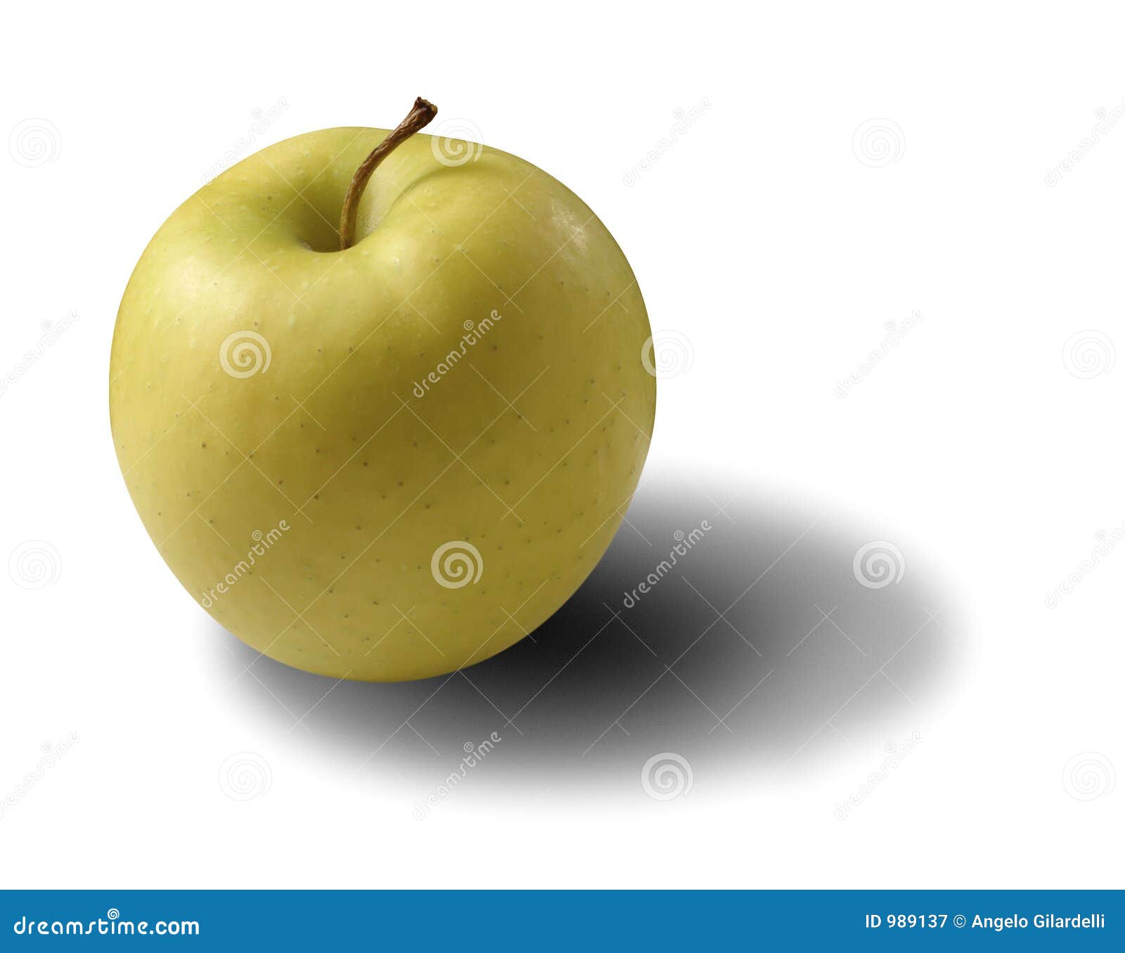 Green apple stock image. Image of natural, apple, white - 989137