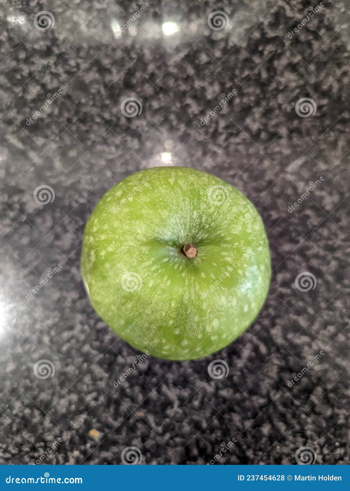 Green apple from above stock photo. Image of domestic - 237454628