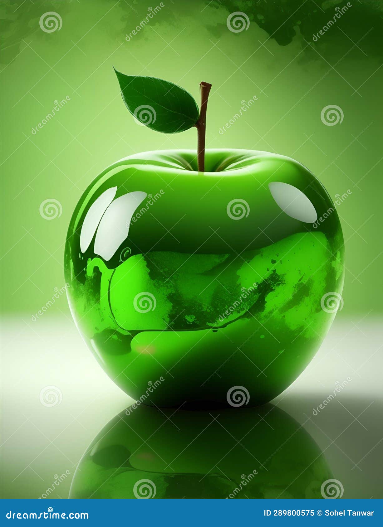 Green Apple Abstract Background. Trendy Design Graphics Used for ...