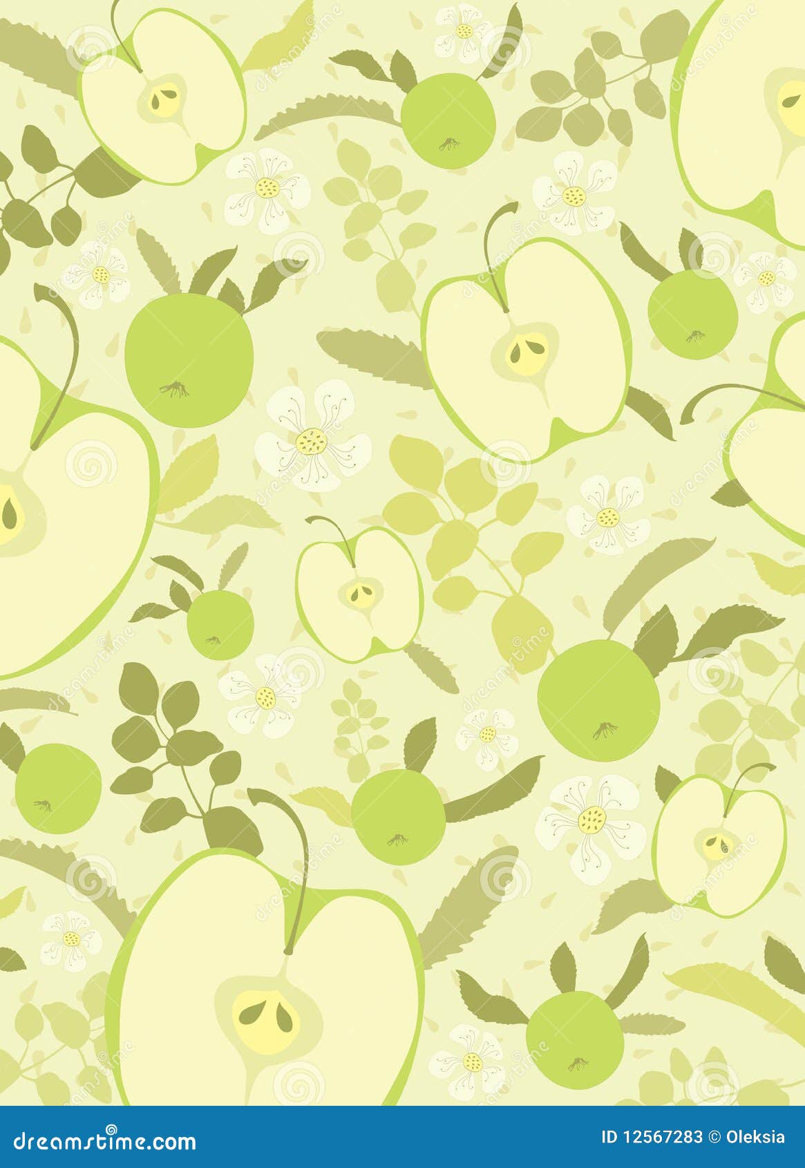 Red Apple Background Seamless Pattern The Pattern Is Randomly Scattered ...