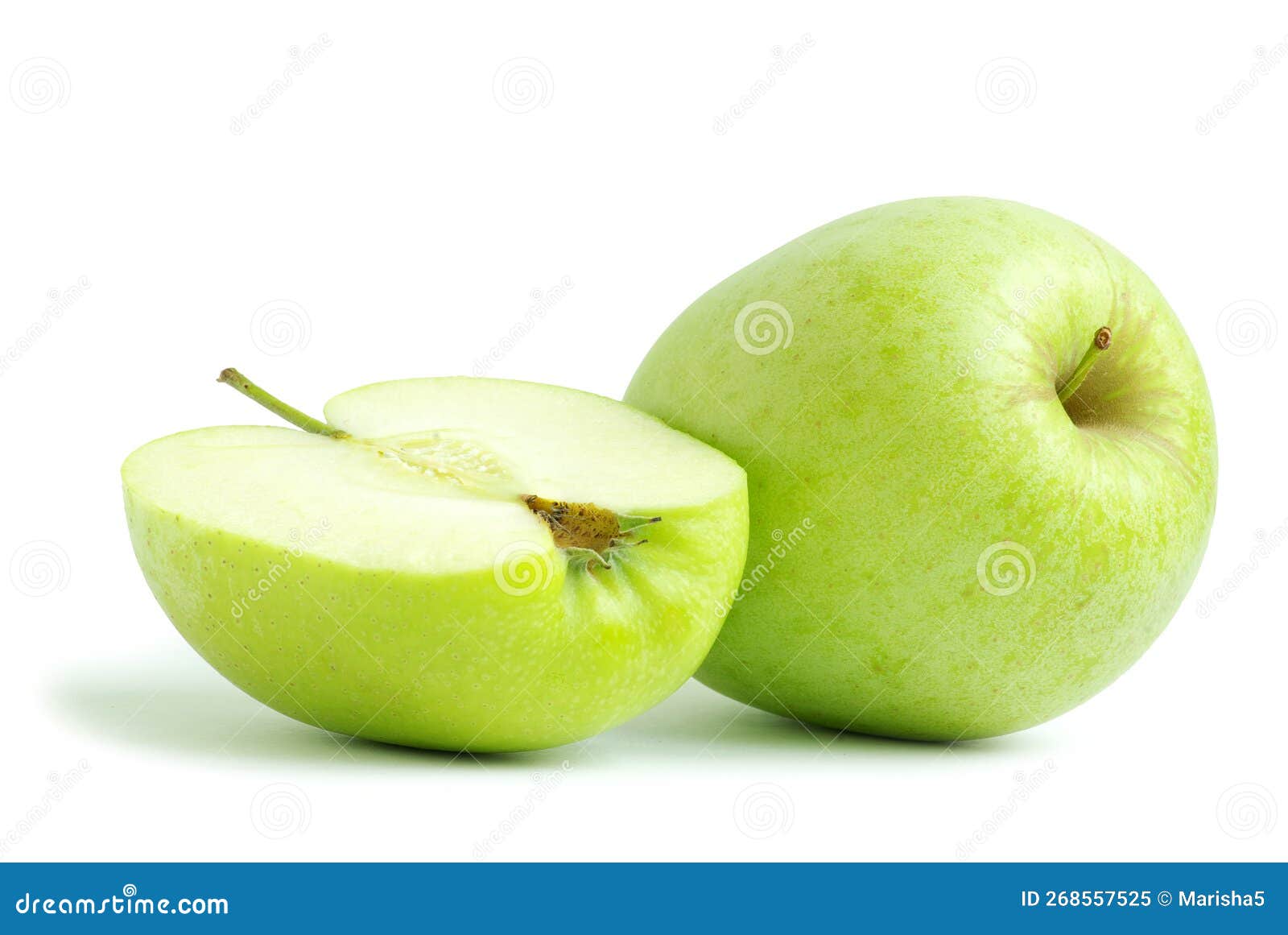 Green apple stock image. Image of ripe, fruity, round - 268557525