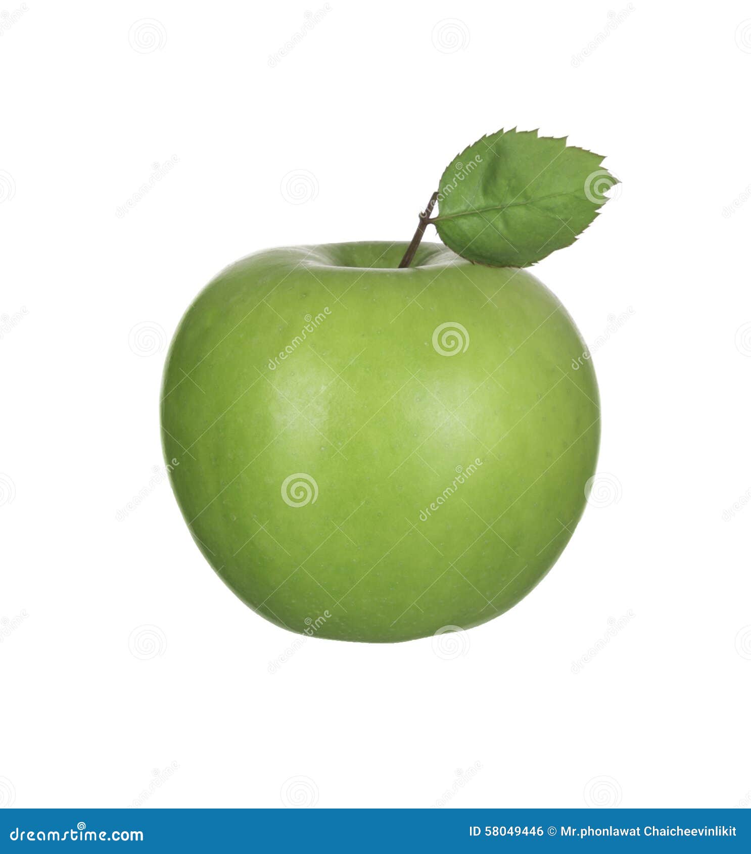 Green apple stock photo. Image of lunch, healthy, ripe - 58049446