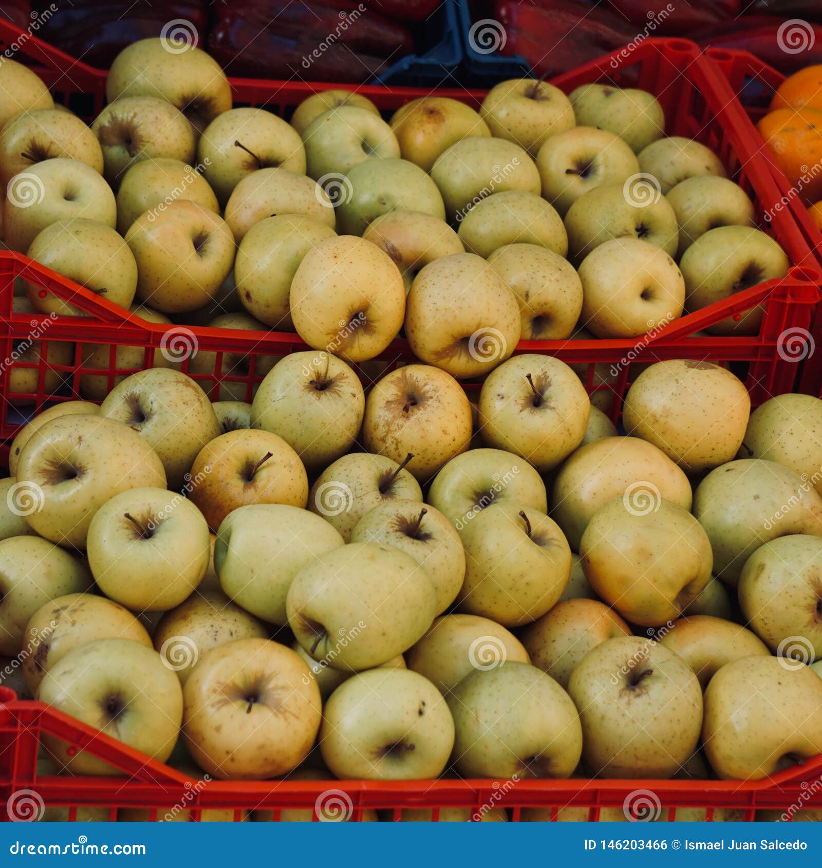 Green Apple Fruit in the Fruit Store Stock Photo - Image of nutrition ...