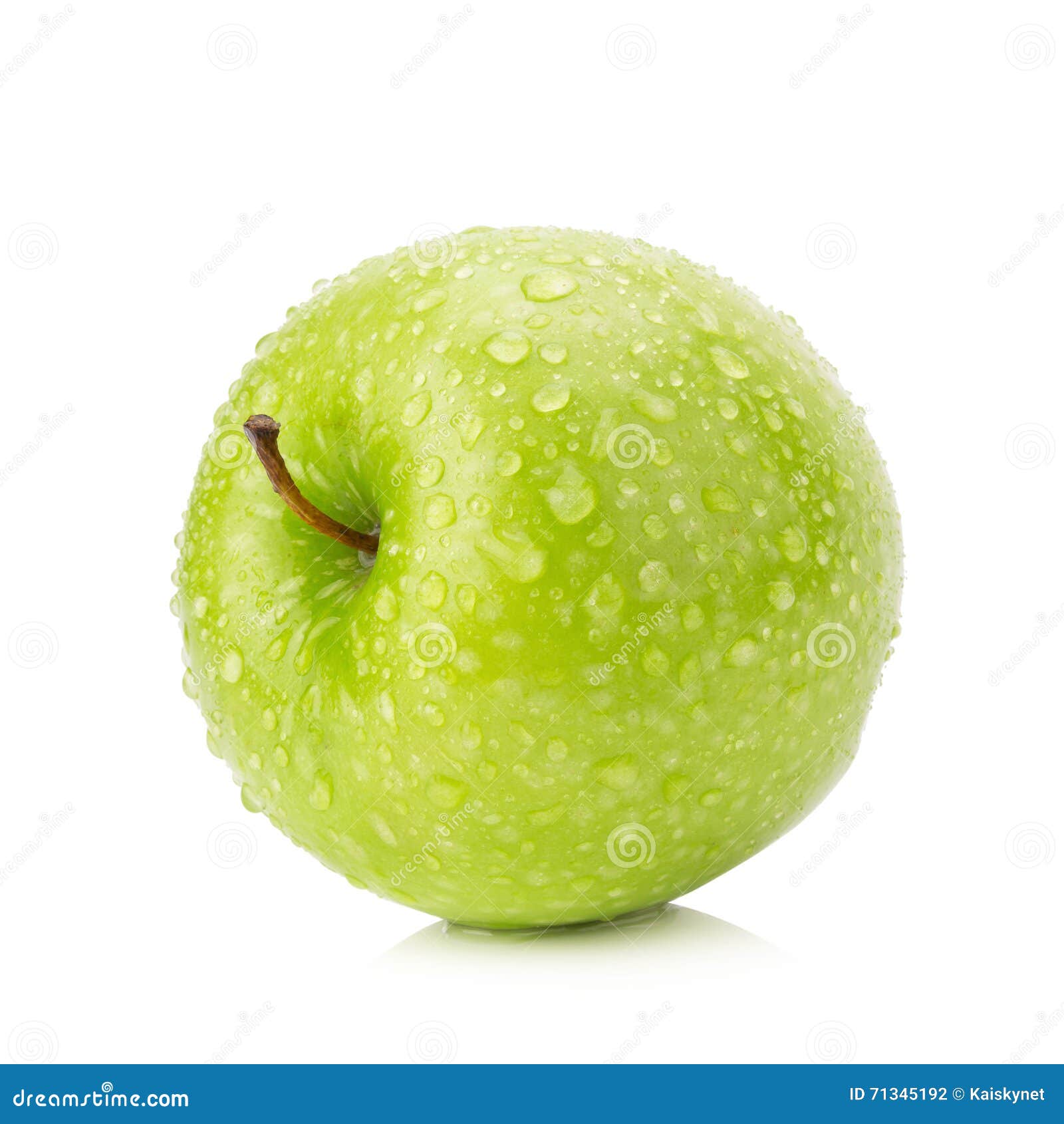 Green Apple Isolated On White Background Stock Photo - Image of closeup ...