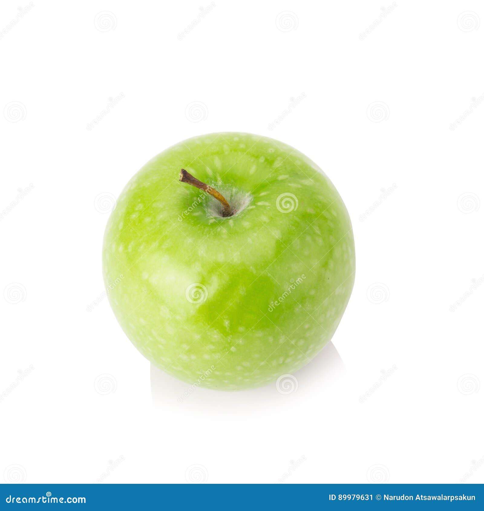Green Apple, Isolated on White Background Stock Image - Image of diet ...