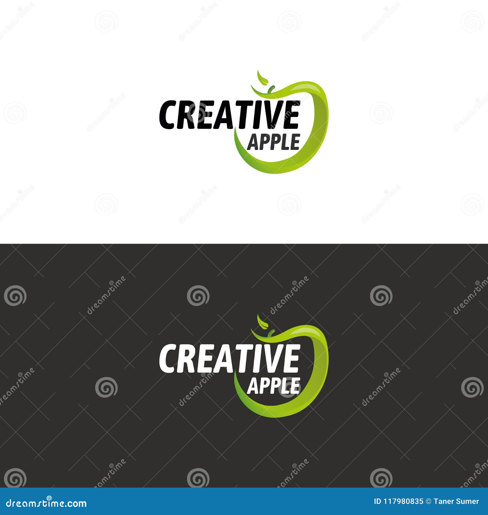 Green Apple Logo stock vector. Illustration of geometric - 117980835
