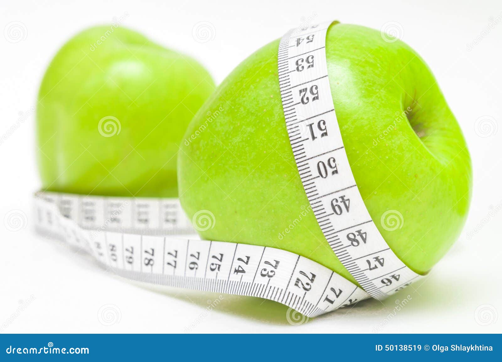 Green Apple with Measurement Stock Image - Image of apples, measuring ...