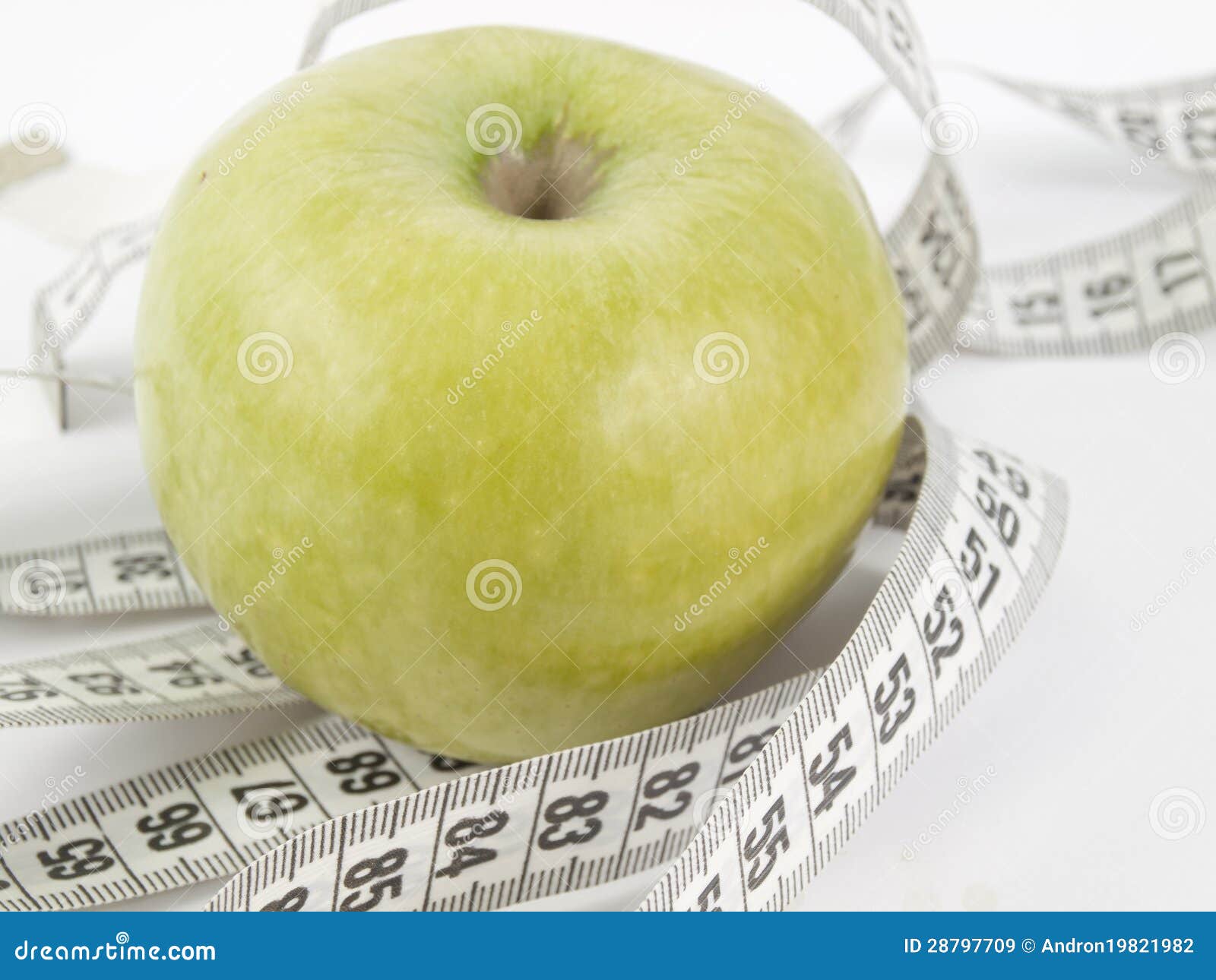 Green apple and meter stock image. Image of scale, meter - 28797709