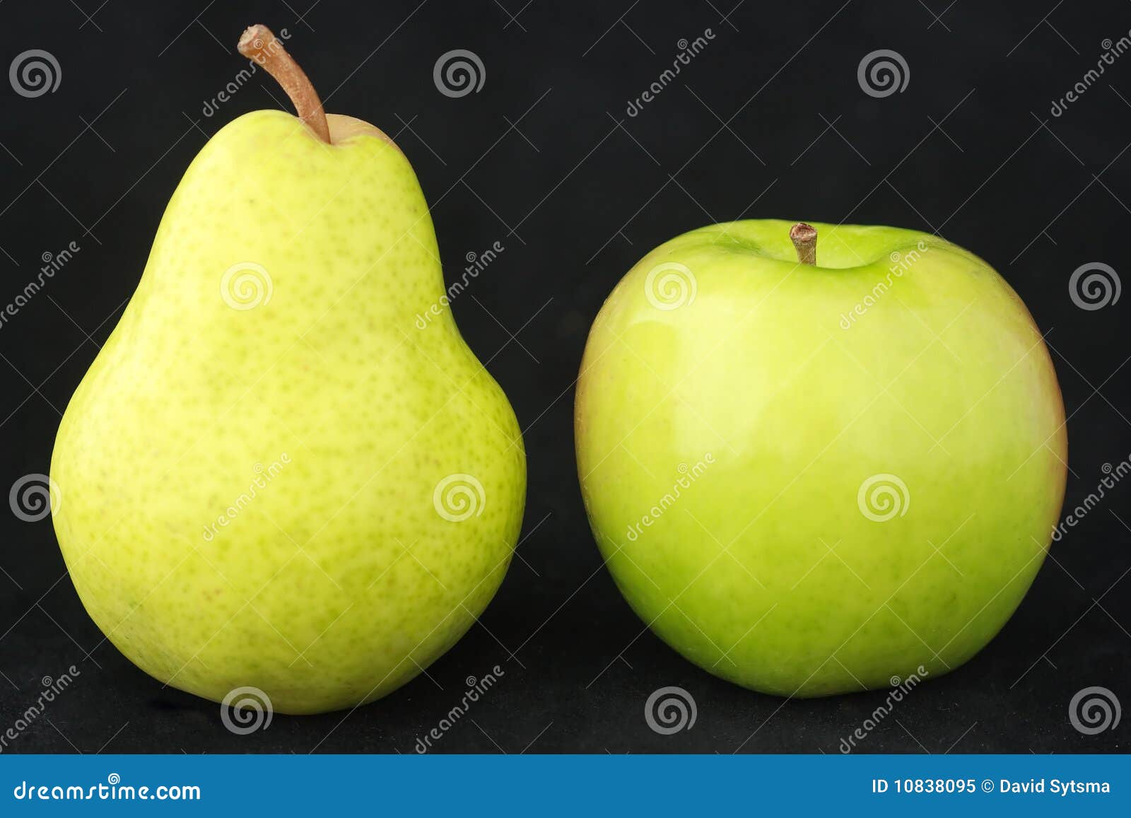 Green apple and pear stock image. Image of snack, dental - 10838095