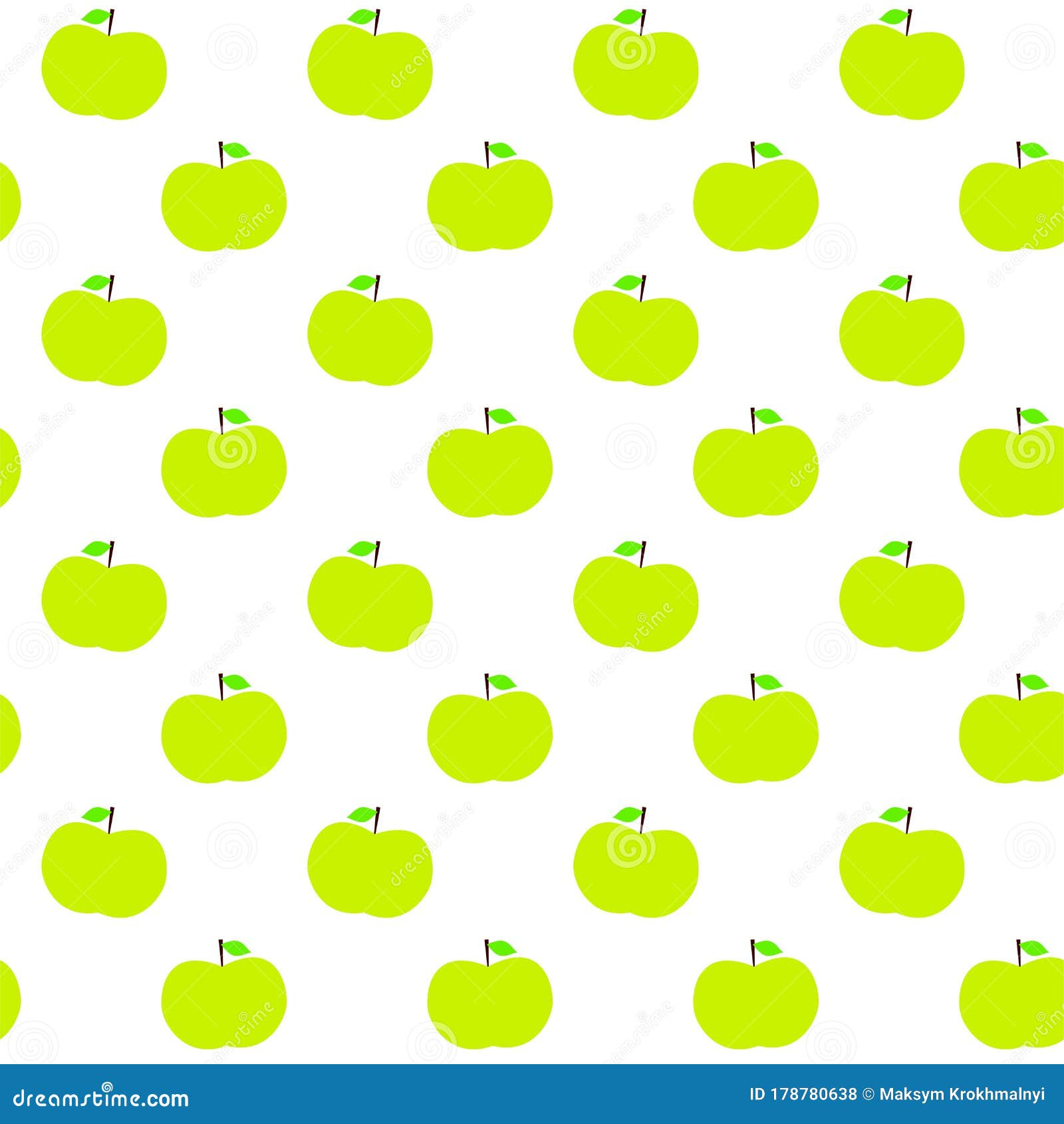 Green Apple Seamless Pattern Stock Vector - Illustration of diet, fruit ... Green Apple Seamless Pattern Stock Vector - Illustration of diet, fruit ...