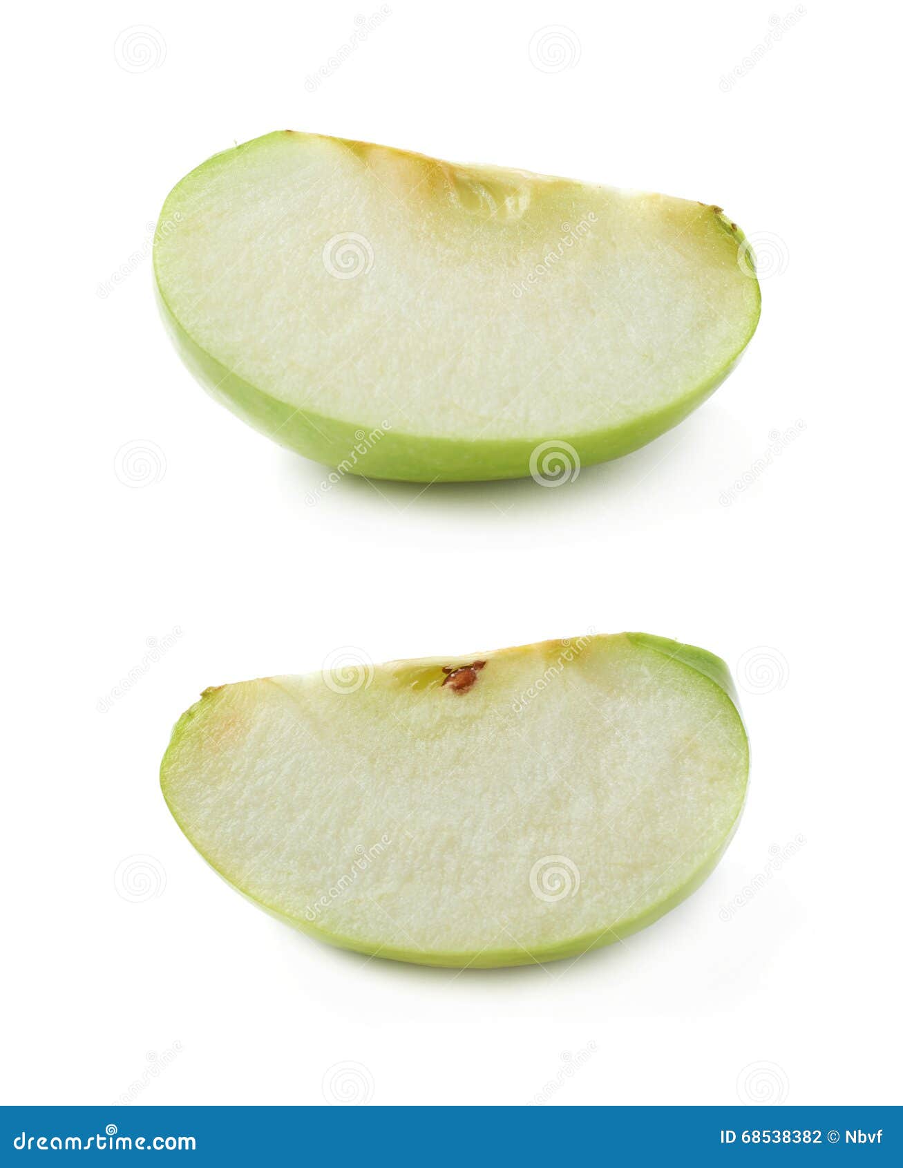 Green apple slice stock photo. Image of macro, ripe, healthy - 68538382