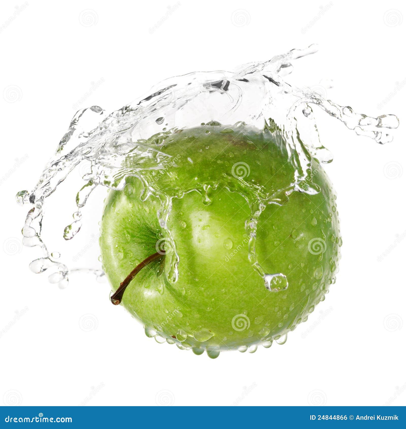 Green apple splash stock photo. Image of apple, freshness - 24844866