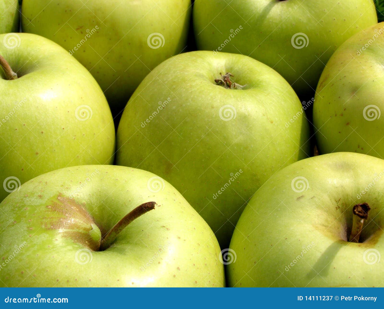 Green apples background stock image. Image of charming - 14111237