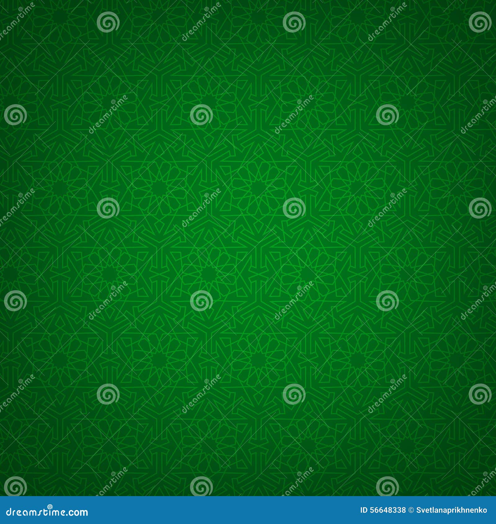 Green arabic background stock vector. Illustration of ramadan - 56648338