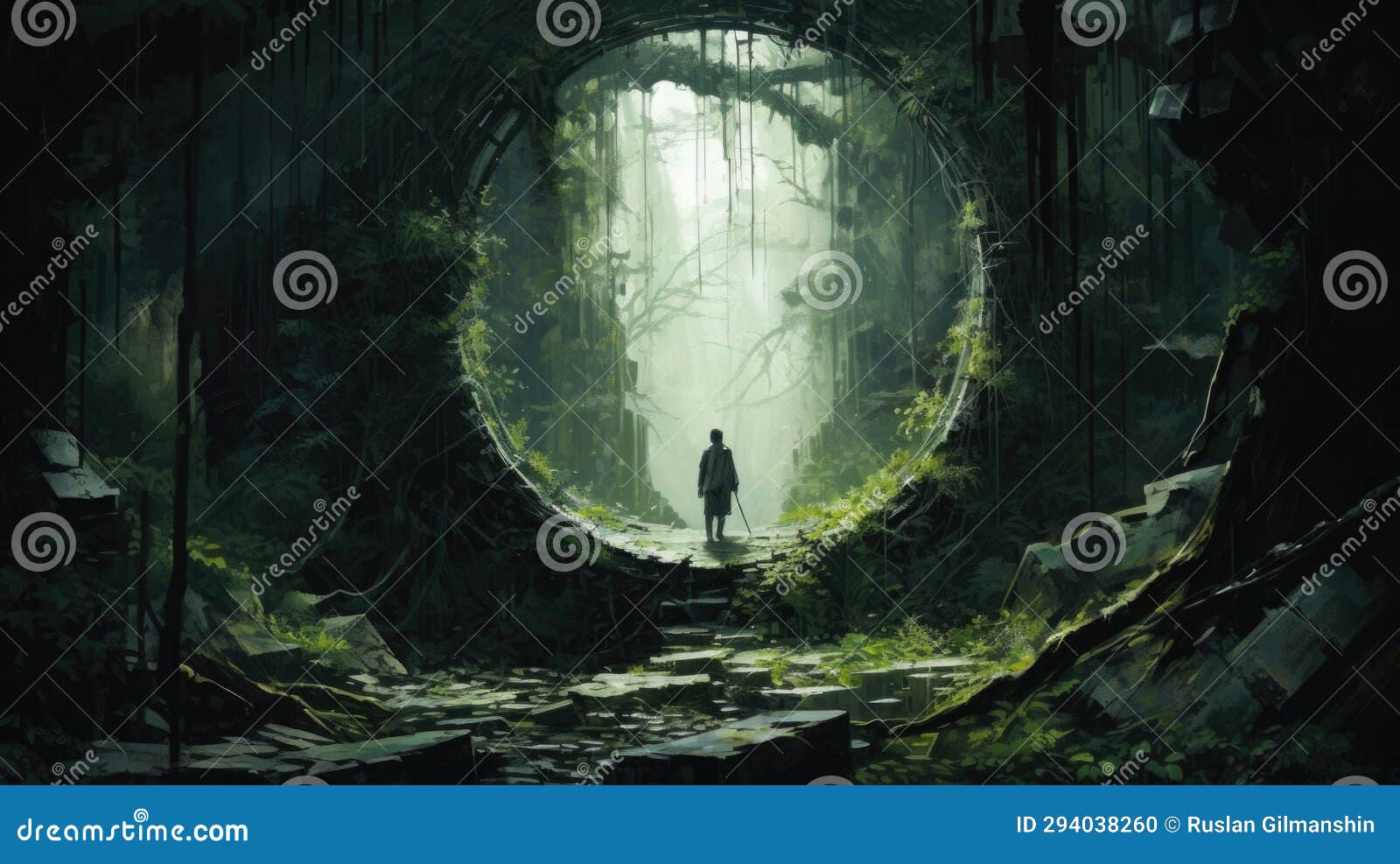 Green Arcs Made from Tropical Plants Above Pedestrian Pathway Stock ...