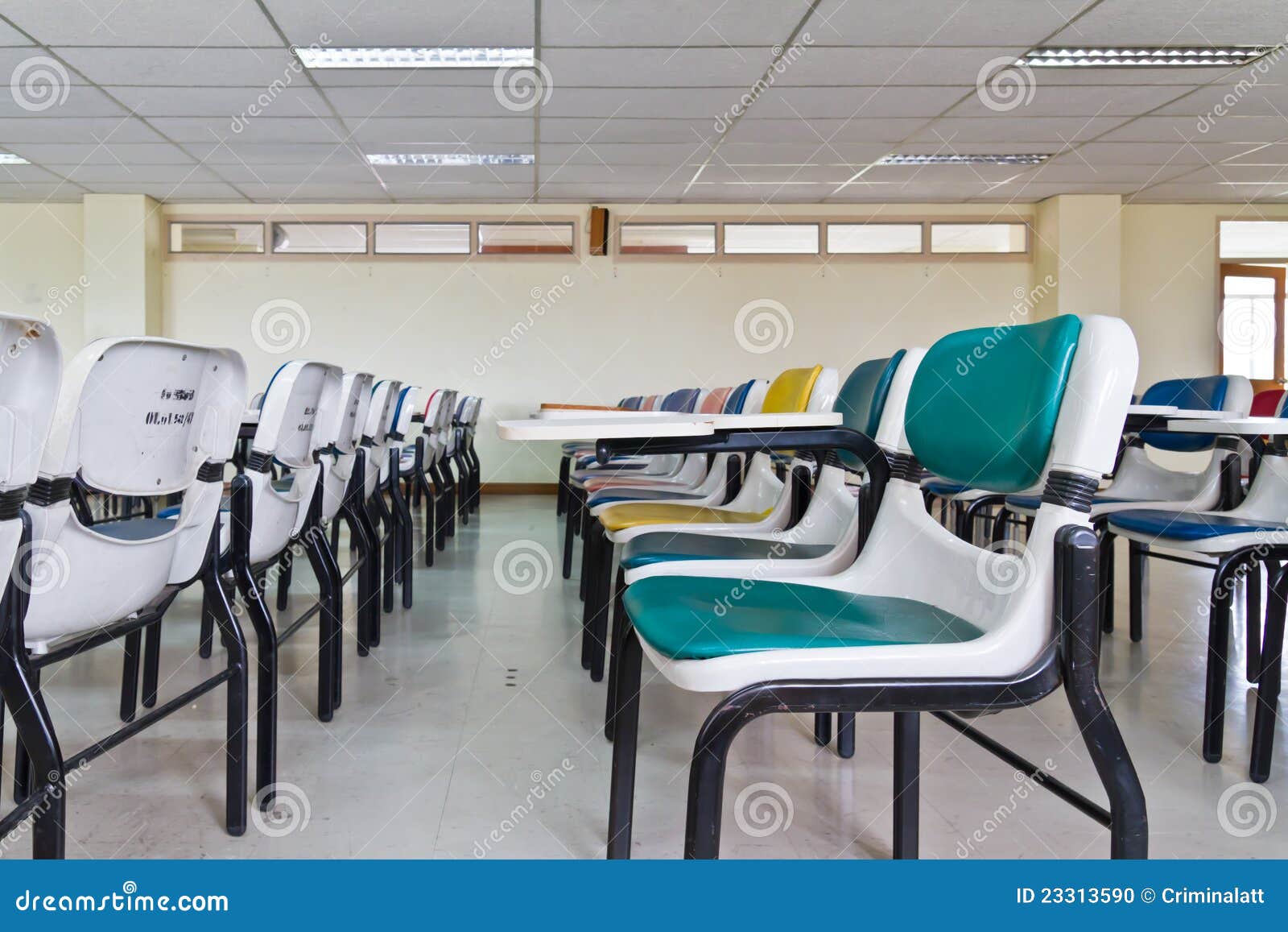 Green armchair in class stock photo. Image of indoors - 23313590