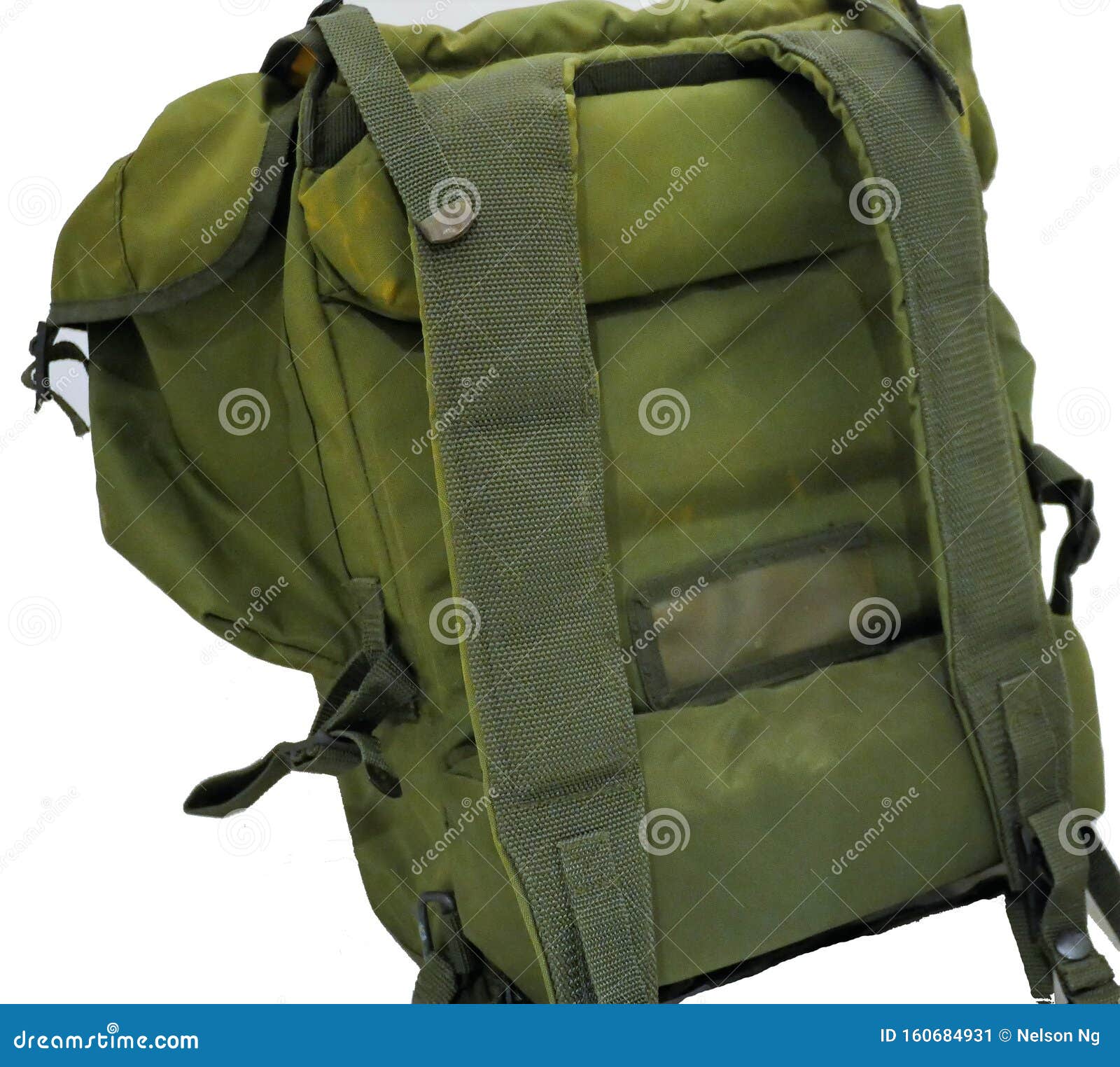 Green Army Military Back Pack Stock Image - Image of enlistment, modern ...