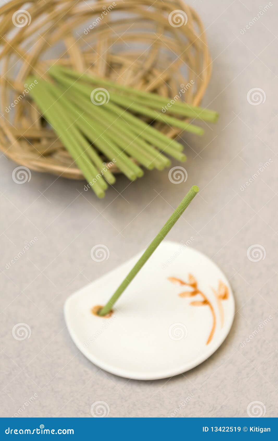 Green Aromatic Sticks stock image. Image of care, porcelain - 13422519