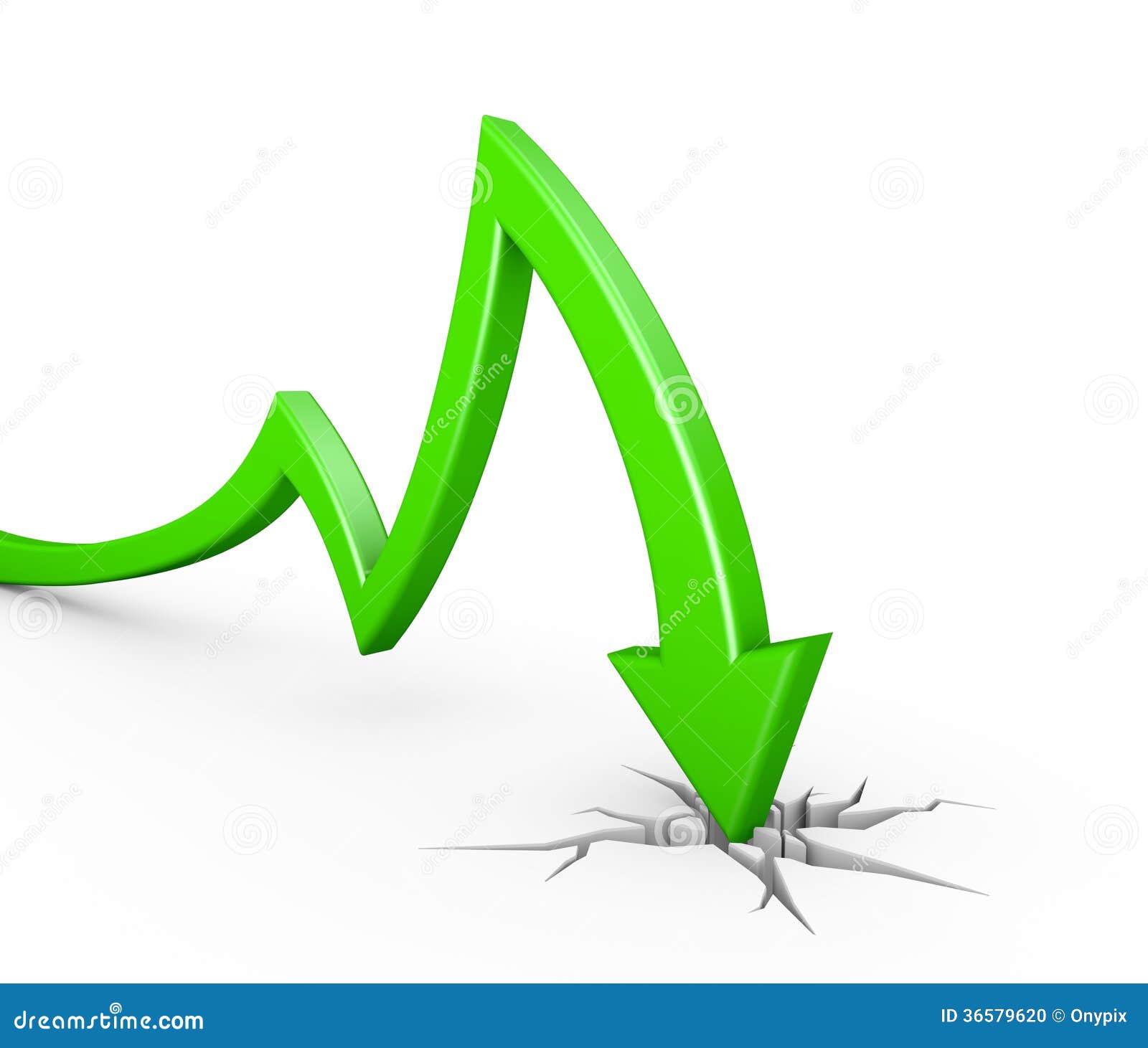 Red Arrow Collapse Stock Photography | CartoonDealer.com #64163708