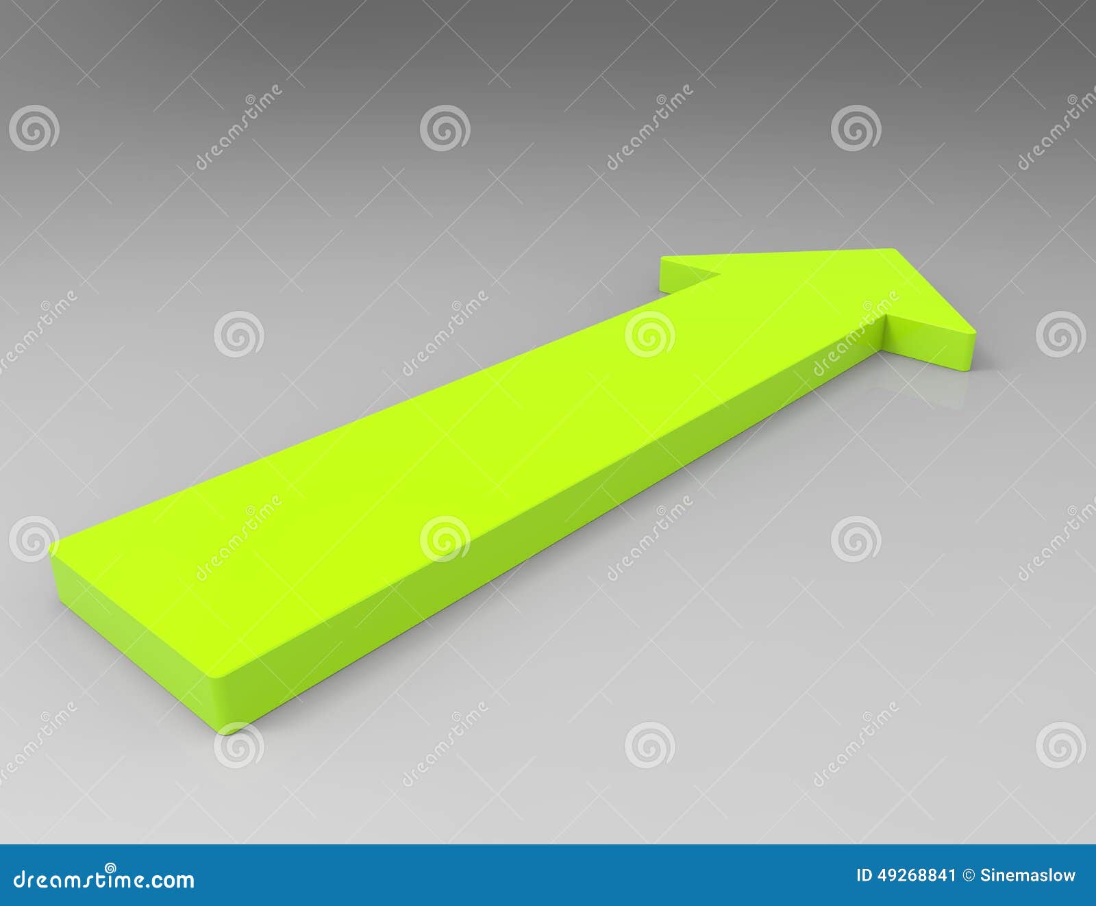 Green Arrow 3d stock illustration. Illustration of dynamic - 49268841