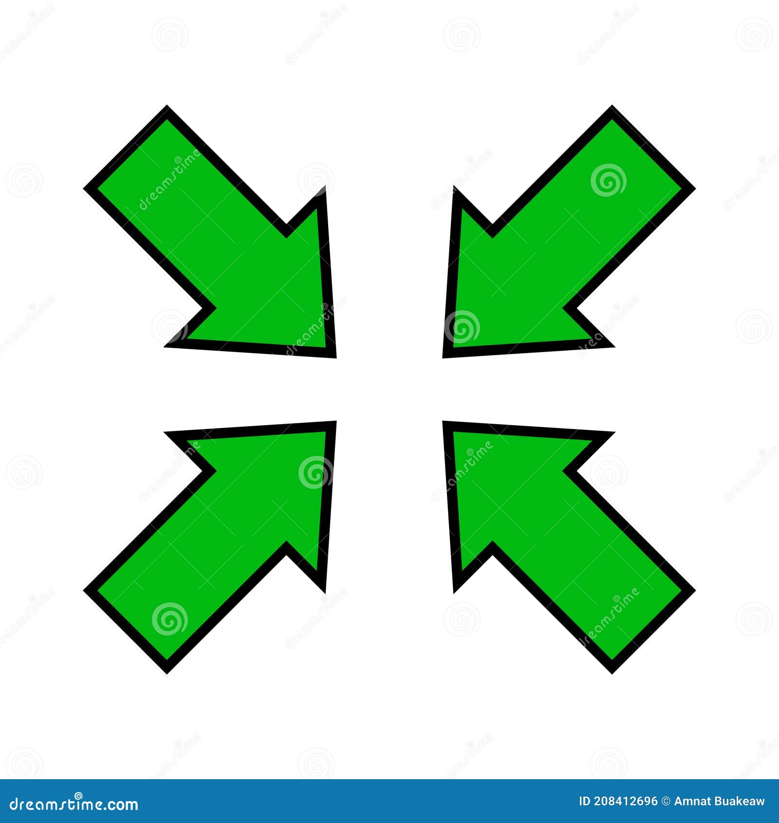 Green Arrow and Diagonal Arrow Sign for Map, Arrow Button for Graphic ...