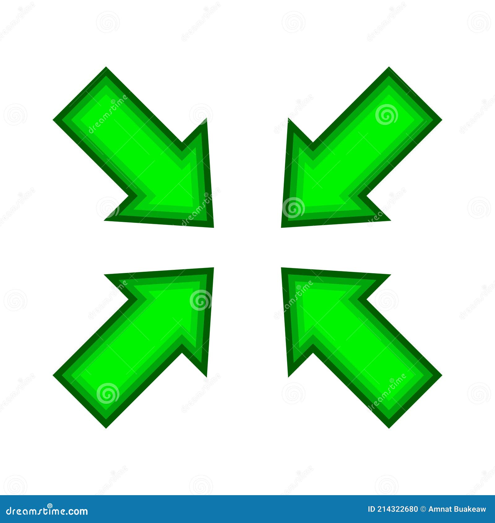 Green Arrow and Diagonal Arrow Sign for Map, Arrow Button for Graphic ...