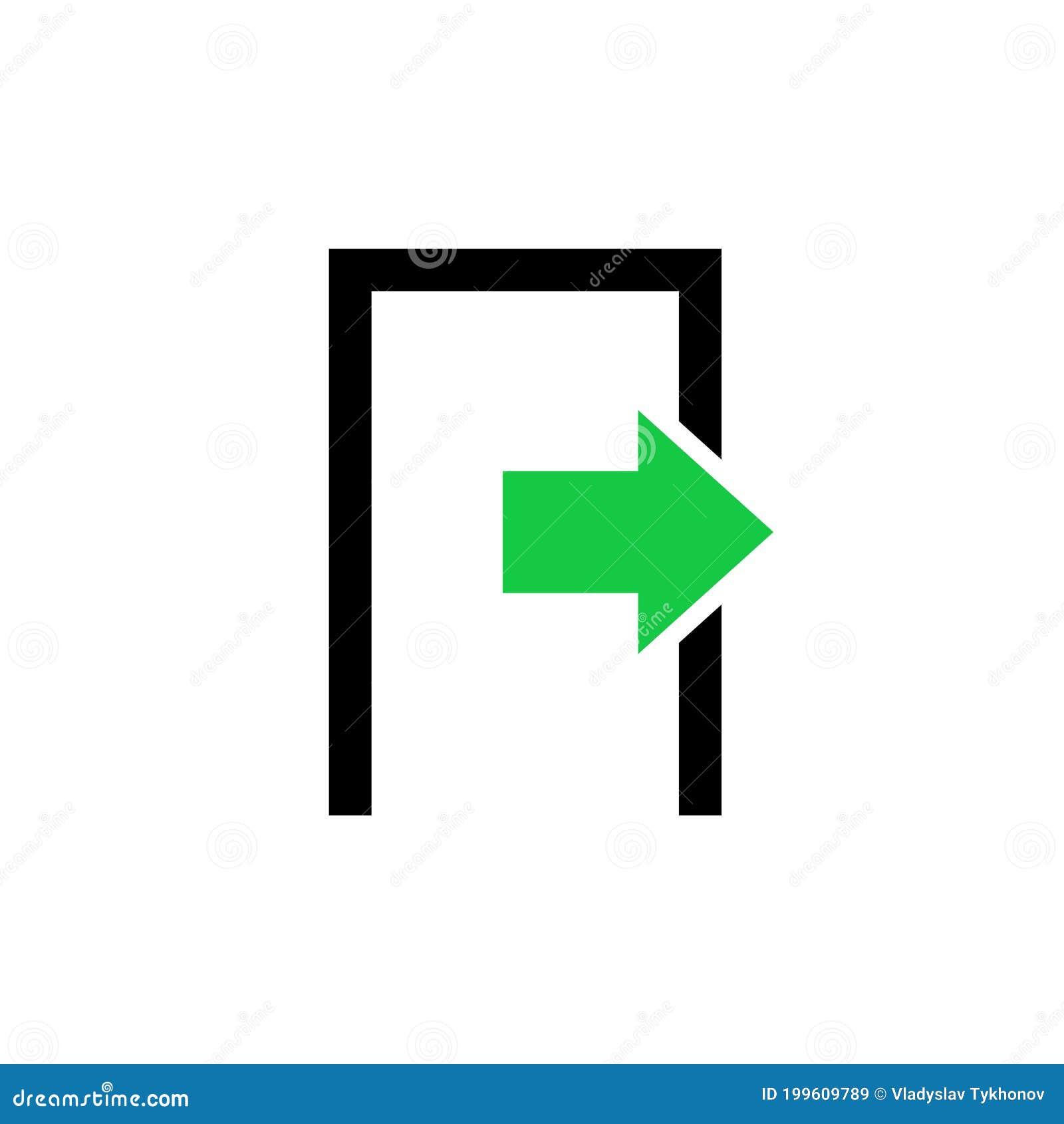 Green Arrow Logout Exit Icon. Door with Arrow Exit Logout Symbol ... Green Arrow Logout Exit Icon. Door with Arrow Exit Logout Symbol ...