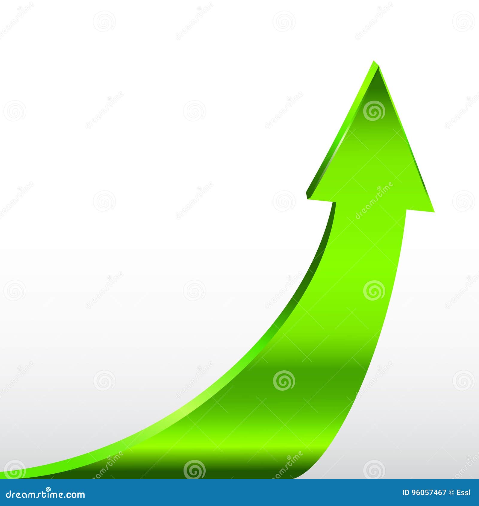 Green Arrow and Neutral White Background. Stock Vector - Illustration ...