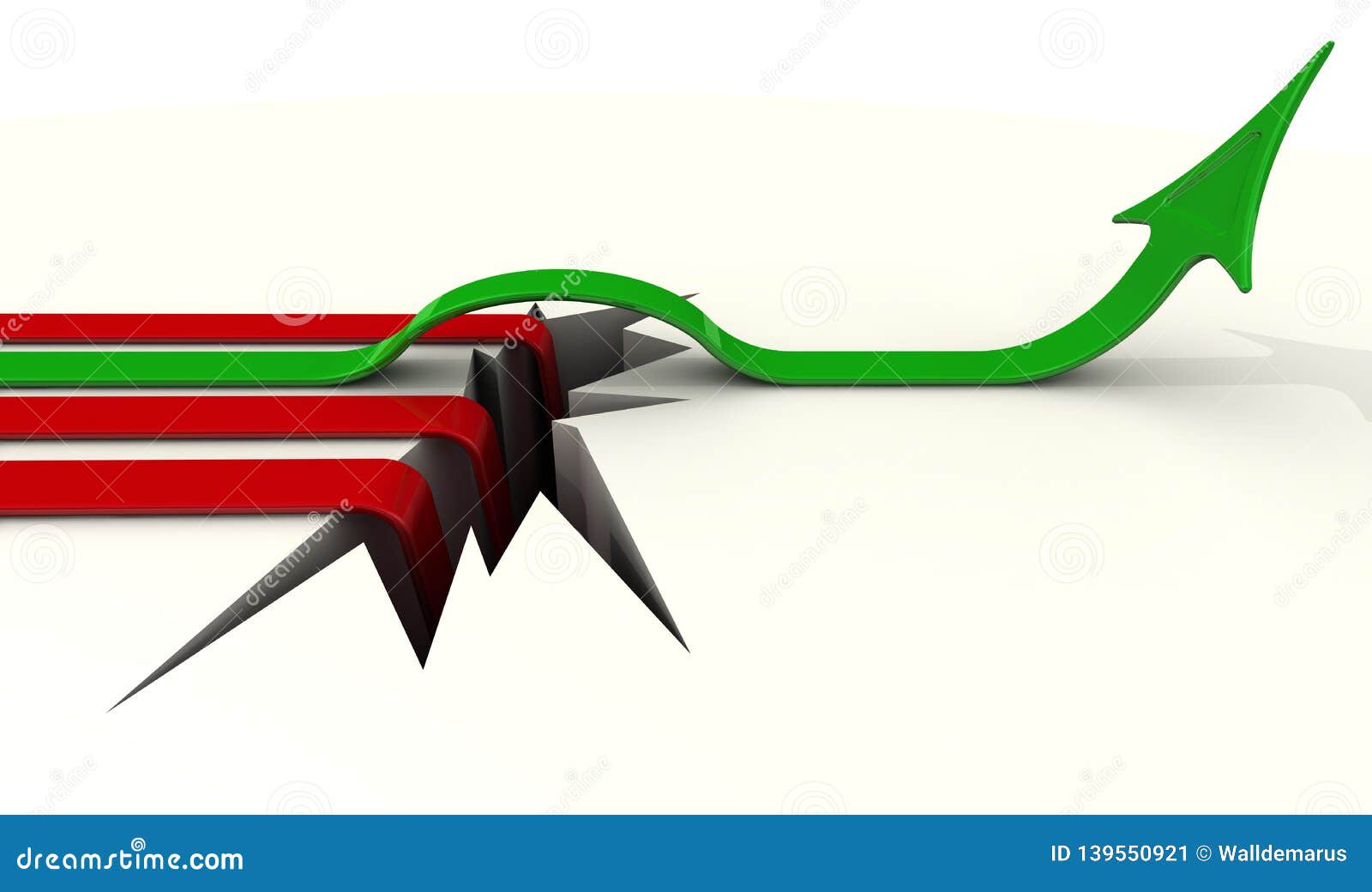 Overcoming Problems. the Business Concept Stock Illustration ...