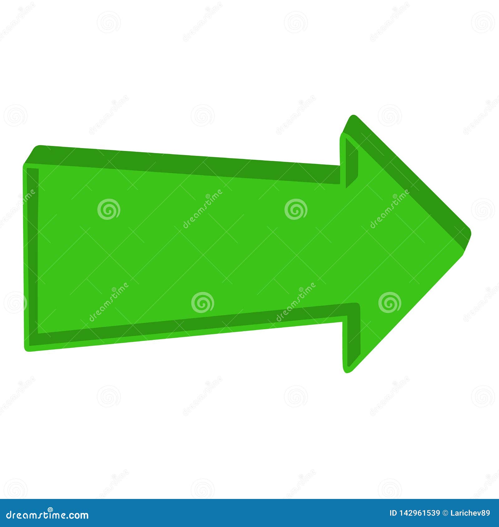 Green Arrow Pointing Right on a White Background Stock Illustration ... Green Arrow Pointing Right on a White Background Stock Illustration ...