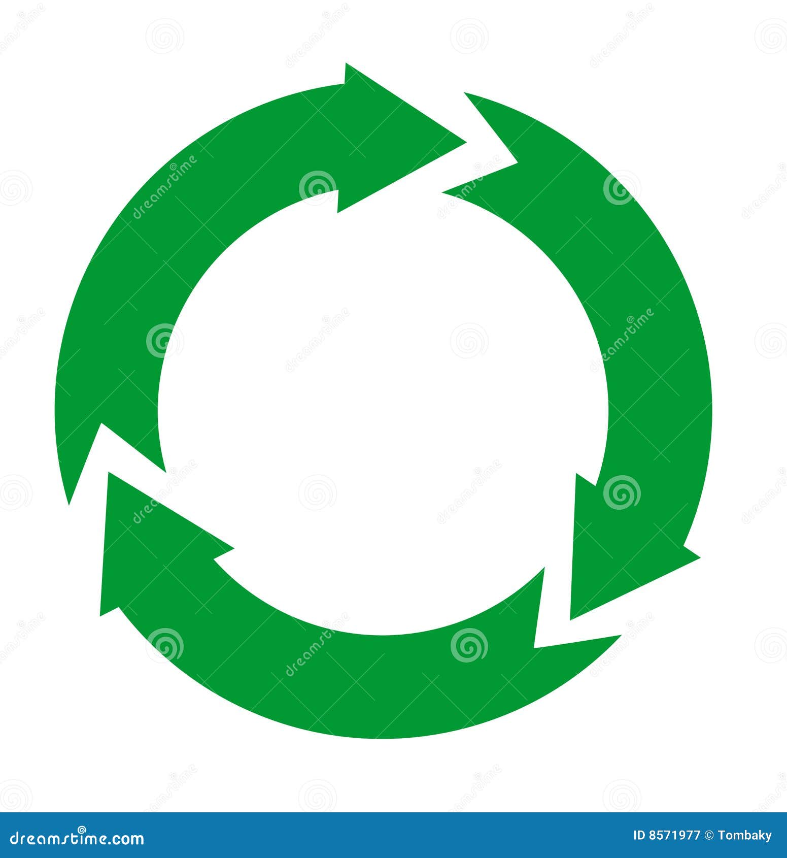 Green and Arrow Recycle Icon Stock Vector - Illustration of care ...